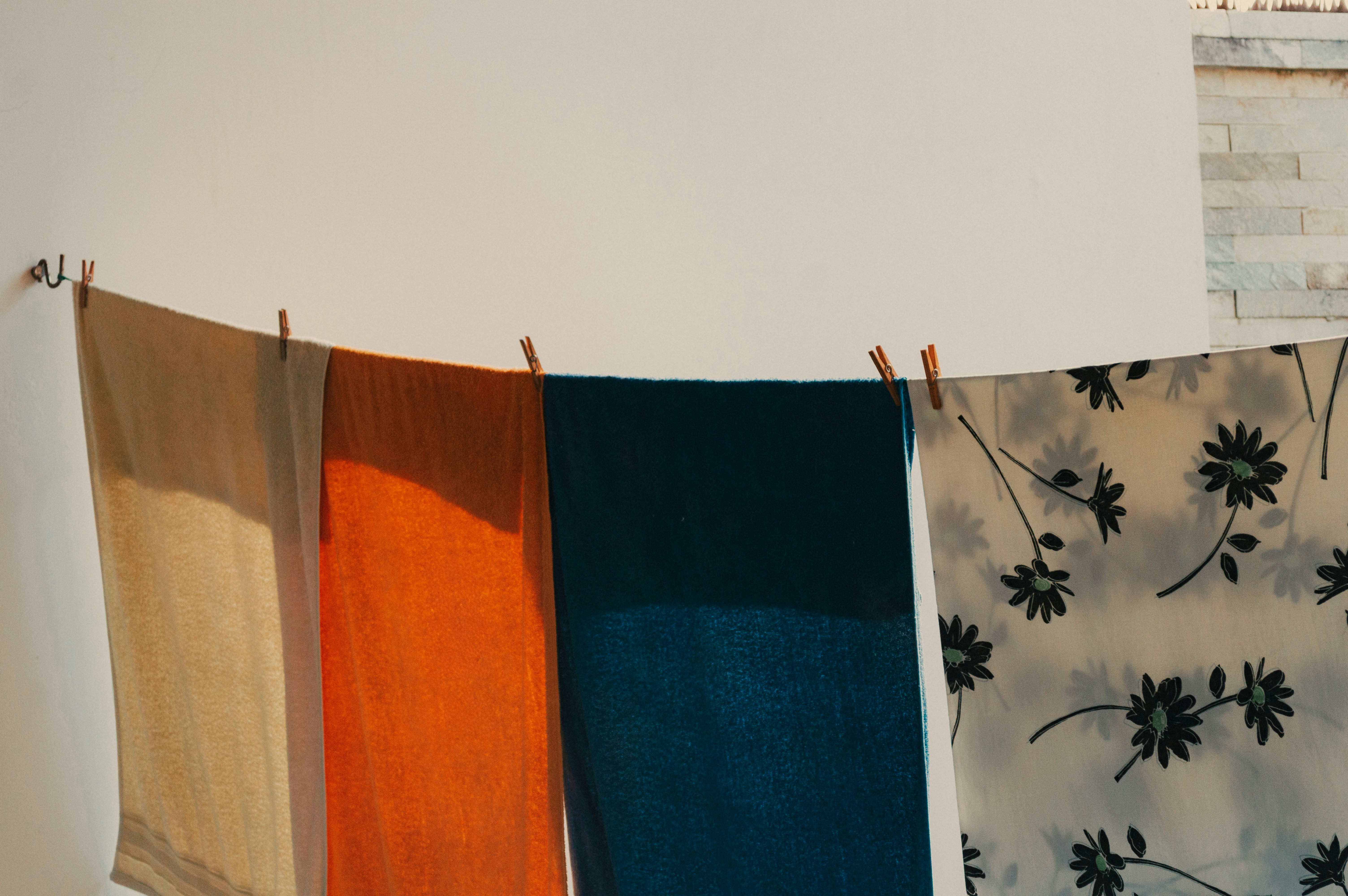 Colorful Laundry Chorus on a Sunny Balcony