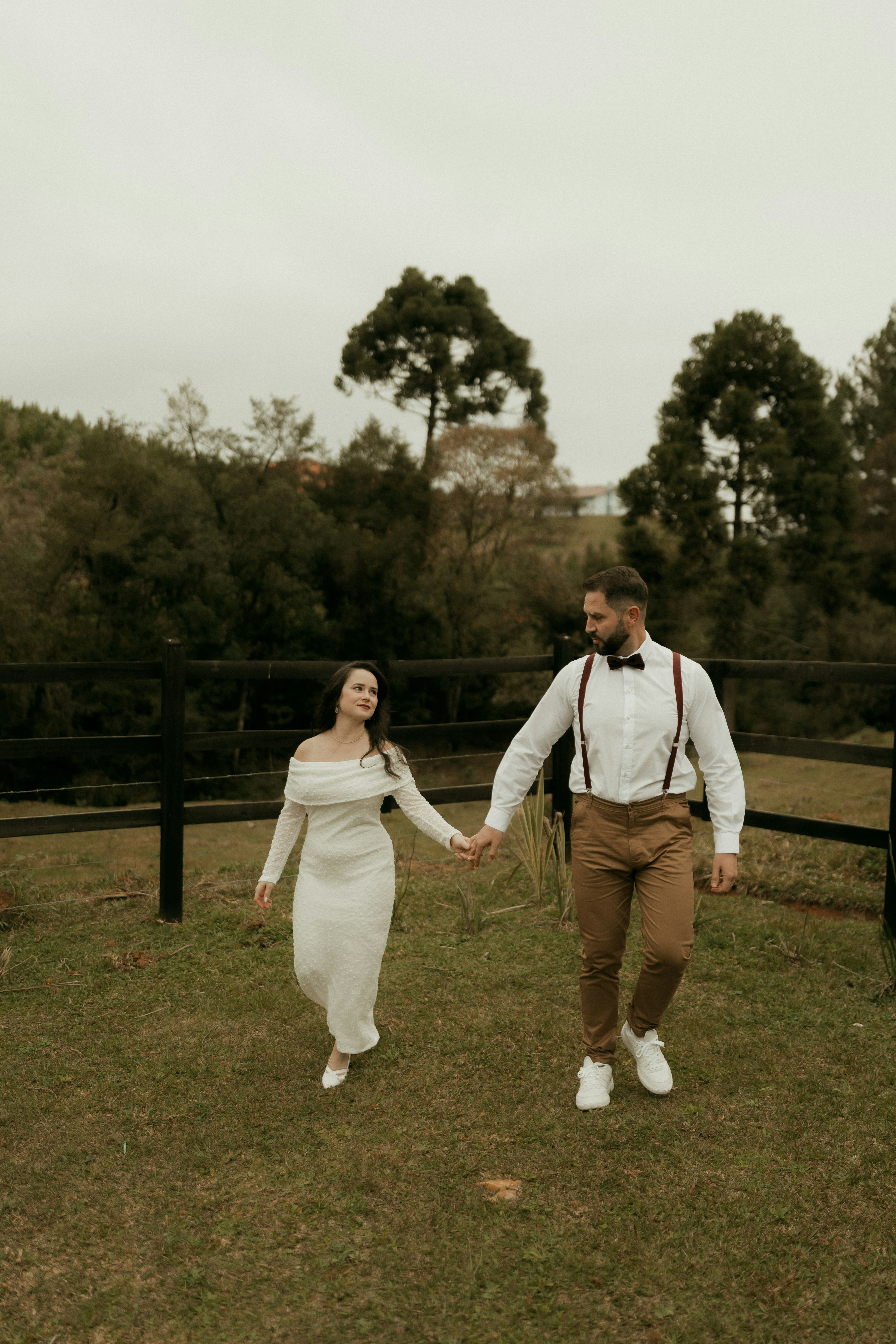 Holding Hands into the Horizon: A Rustic Wedding Walk