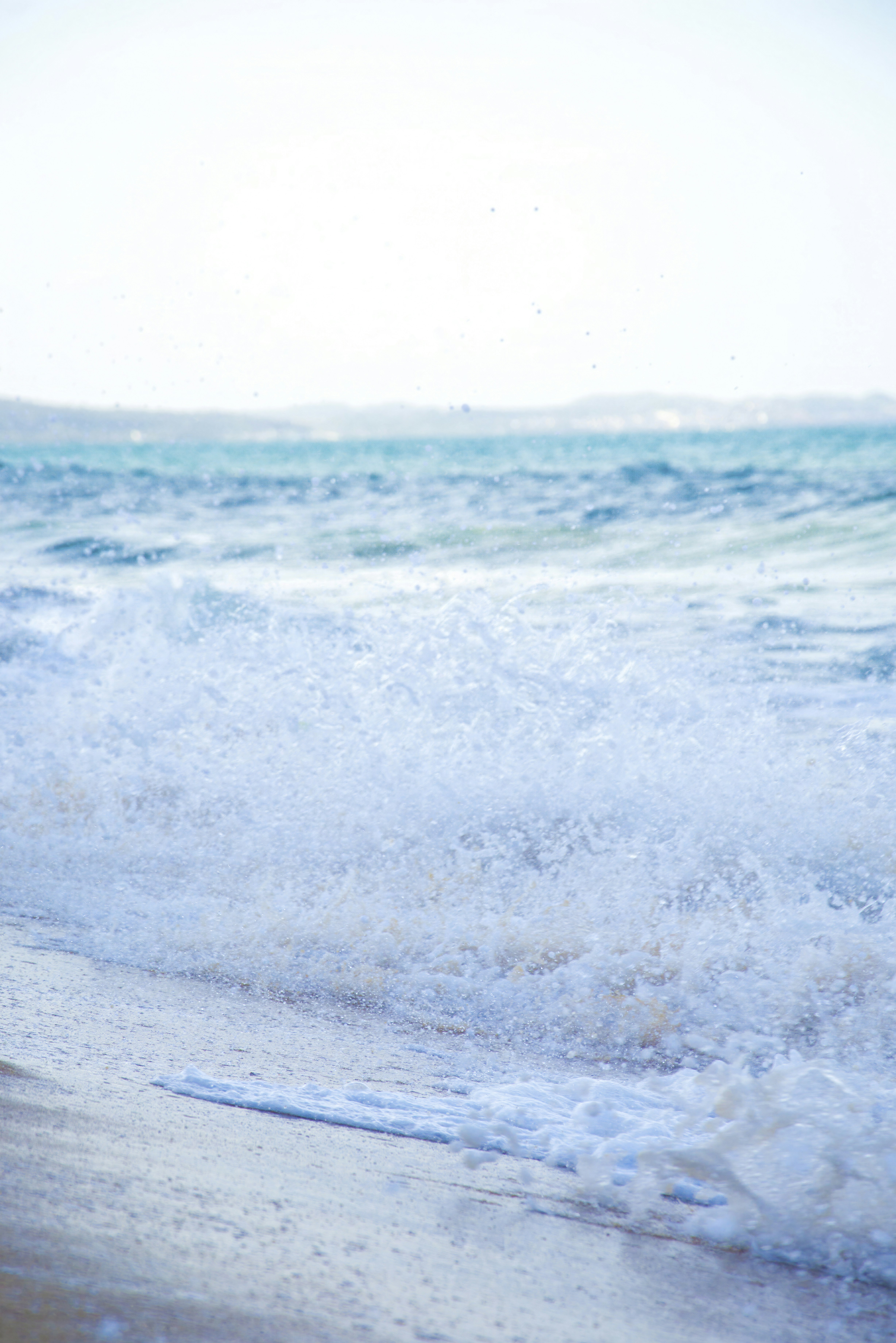 Cresting Wave on a Bright Seascape