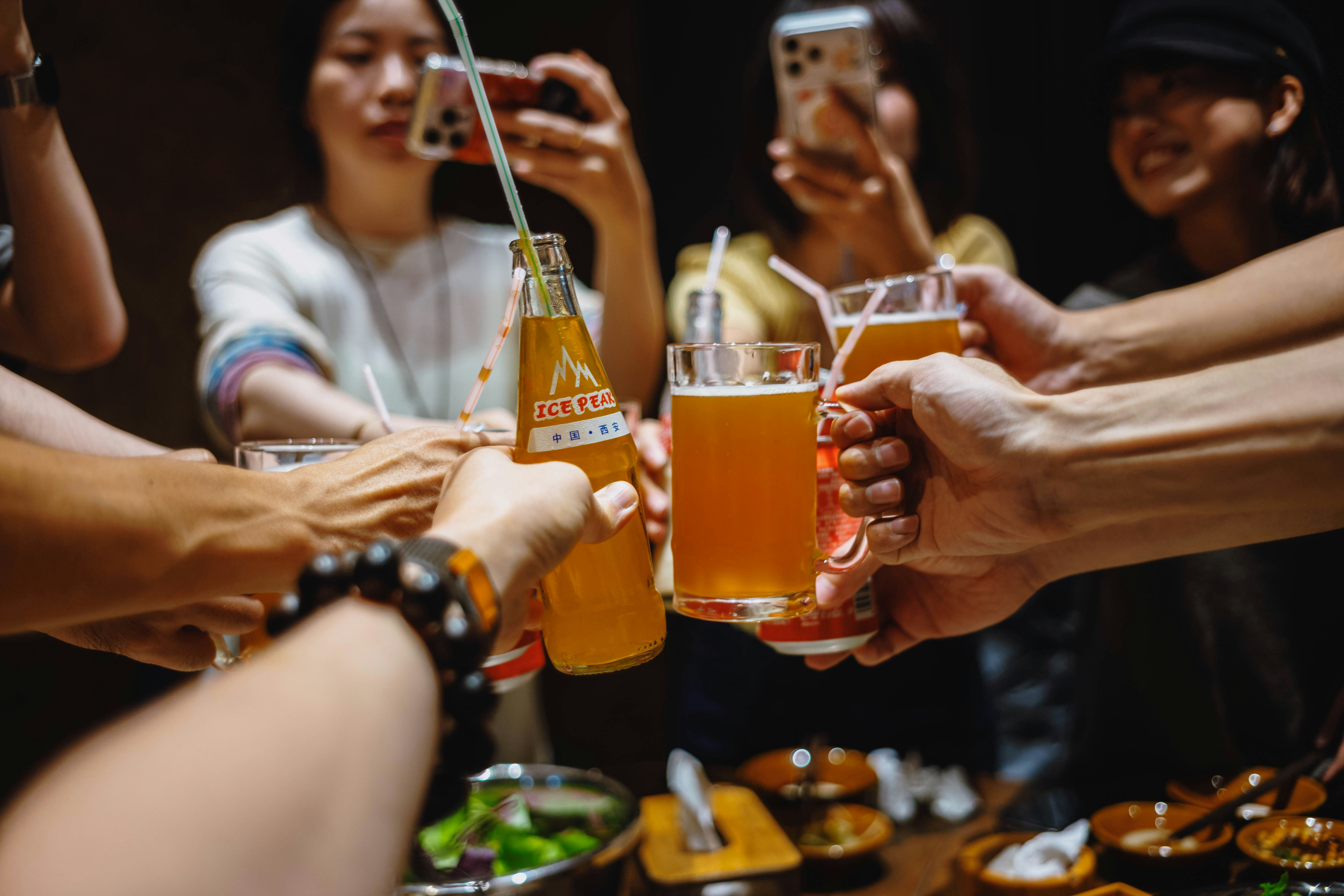 Toasts in the Circle: A Shared Moment Around the Table