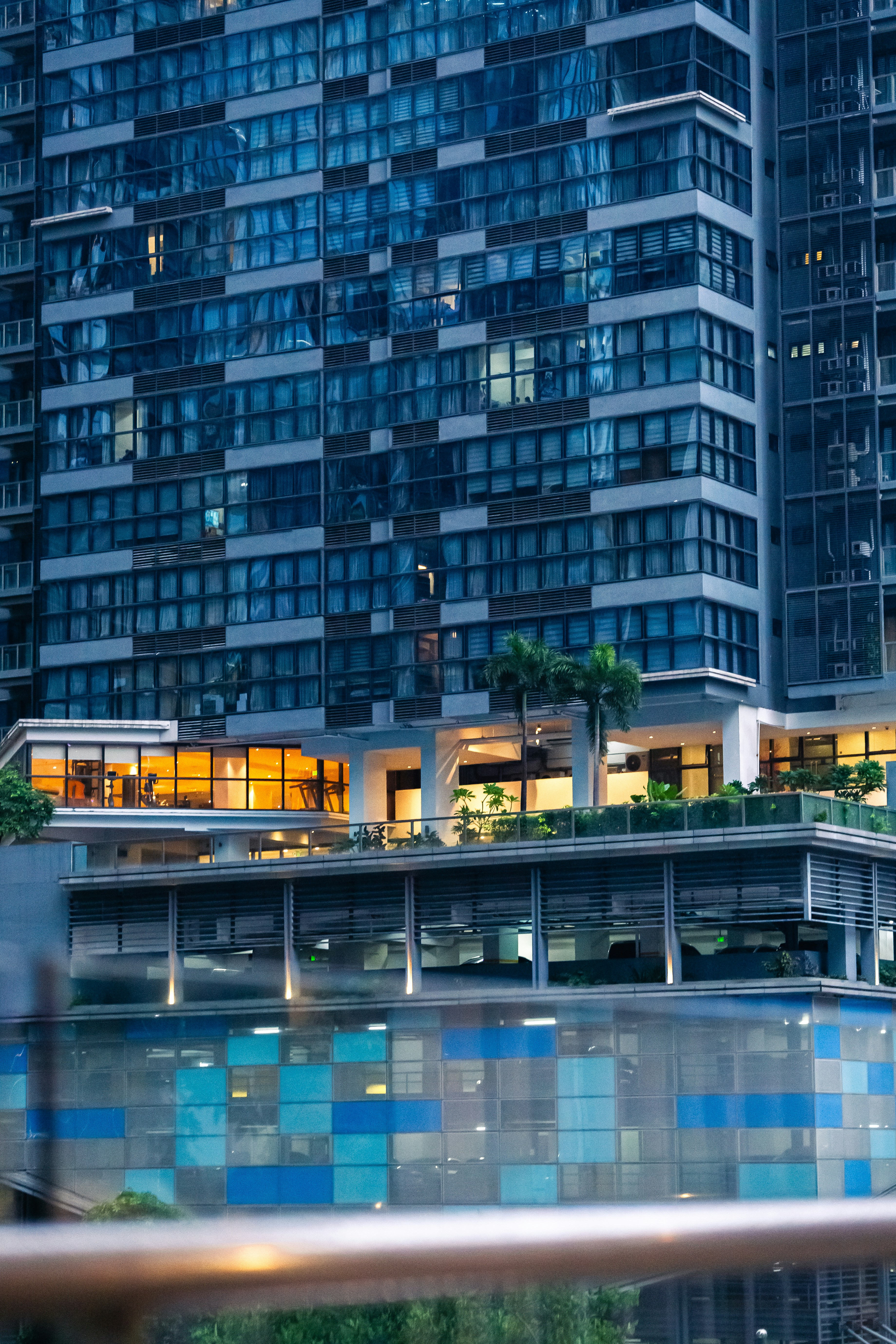 Urban Crest: Windows and Light on a Glassy Facade