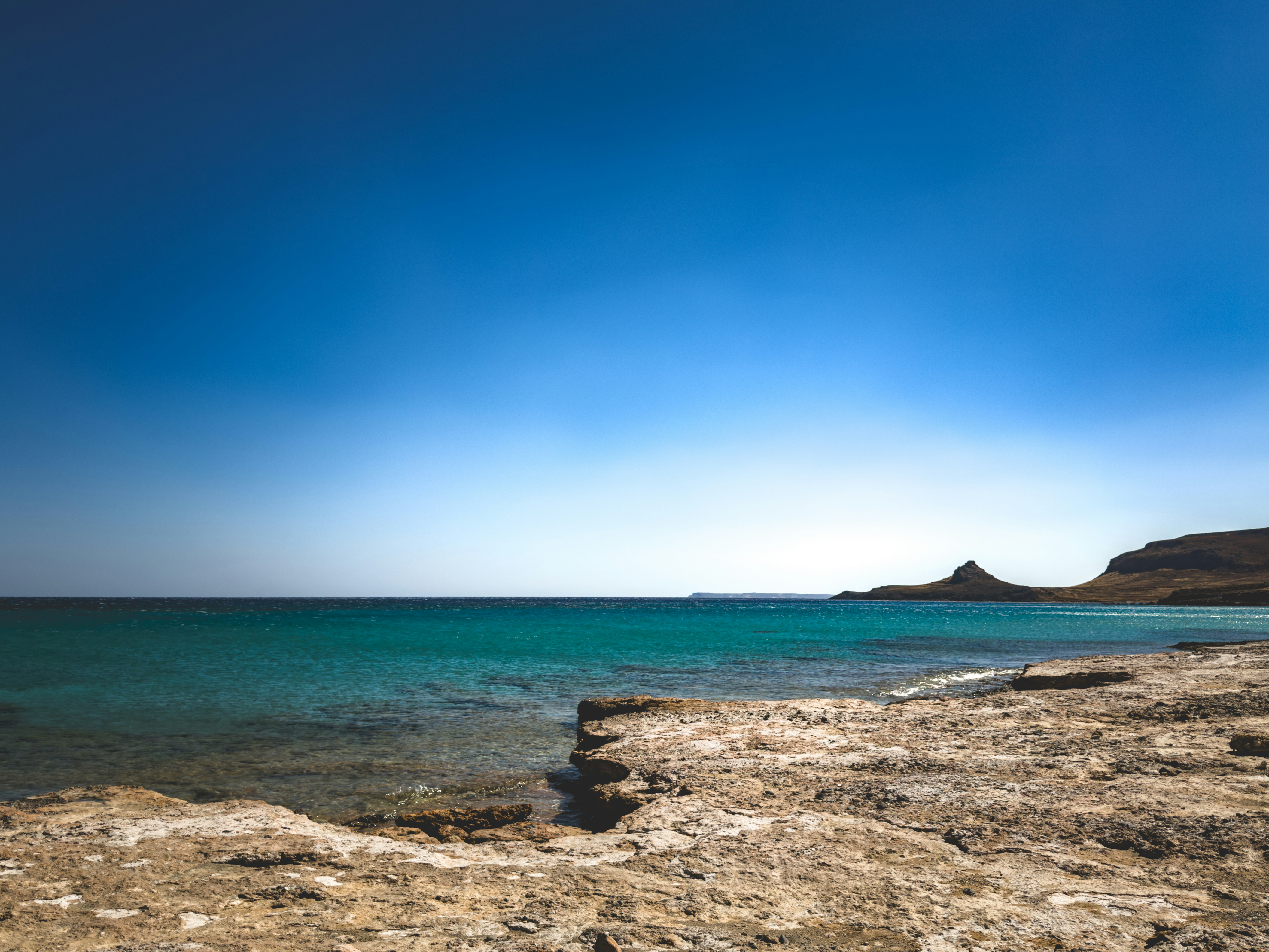 Turquoise Calm at the Edge of Stone