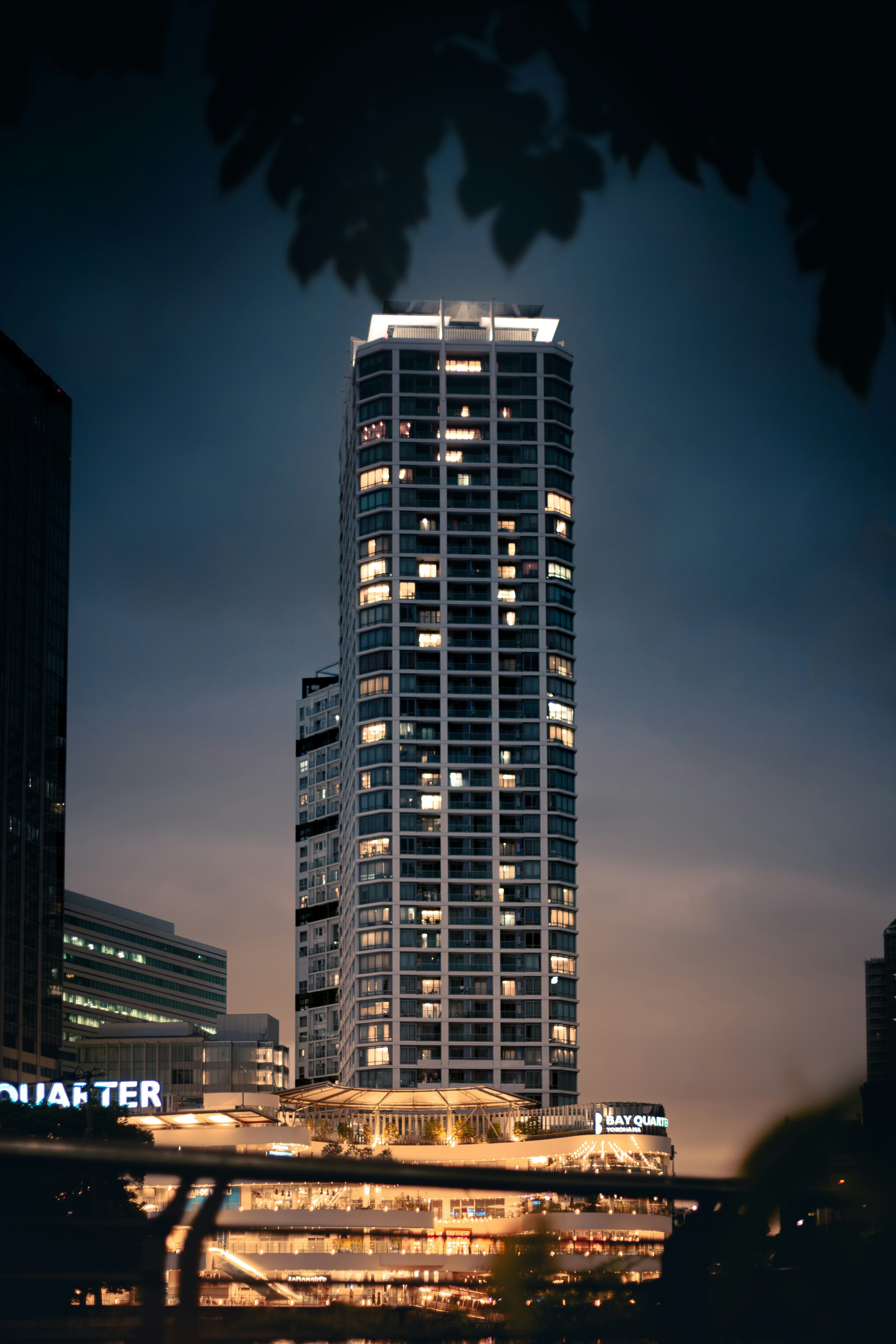 Midnight Tower: A Quiet City Pulse Beneath Neon Skies