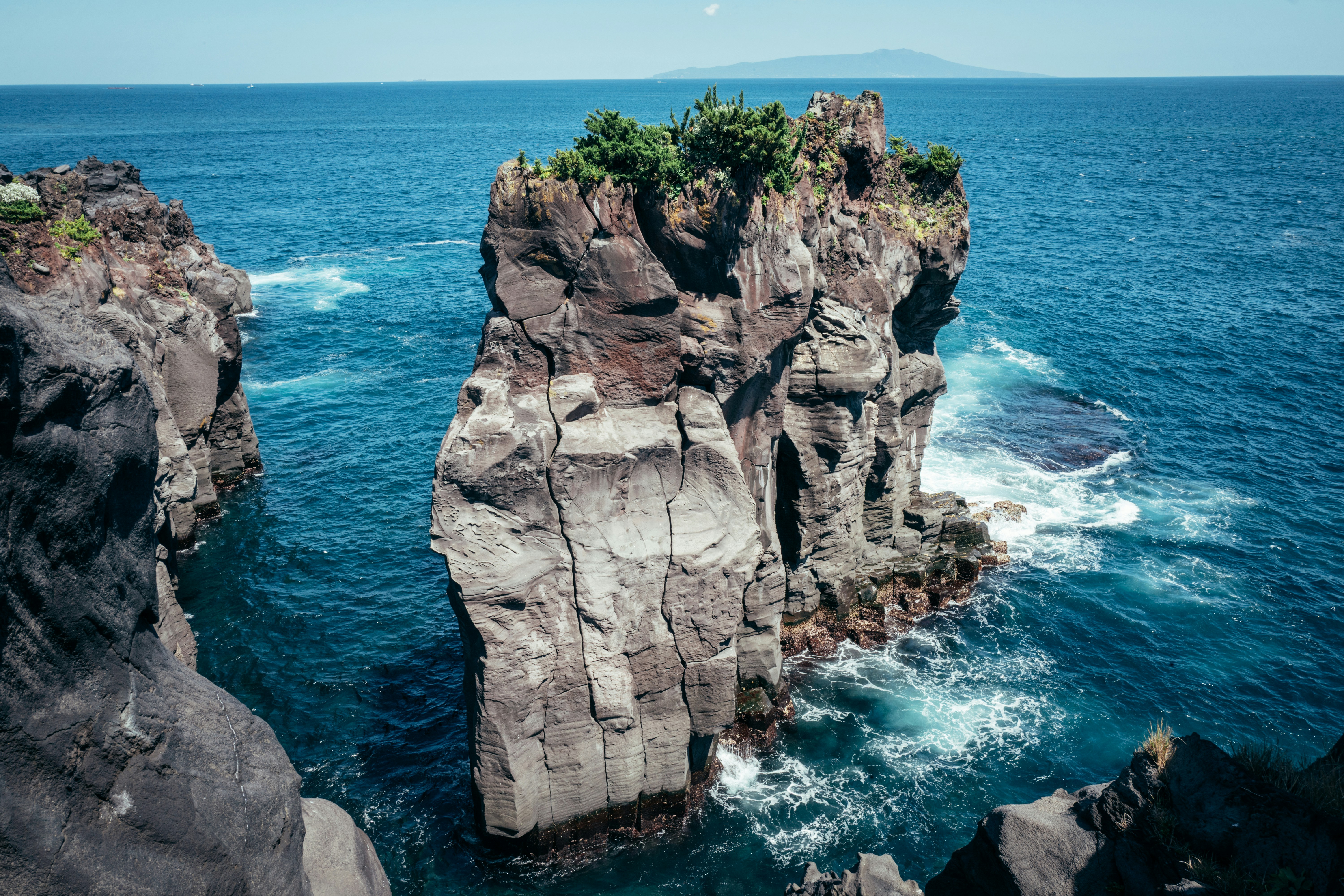 Sea Stack Sentinel: A Lone Cliff Rising from the Pacific