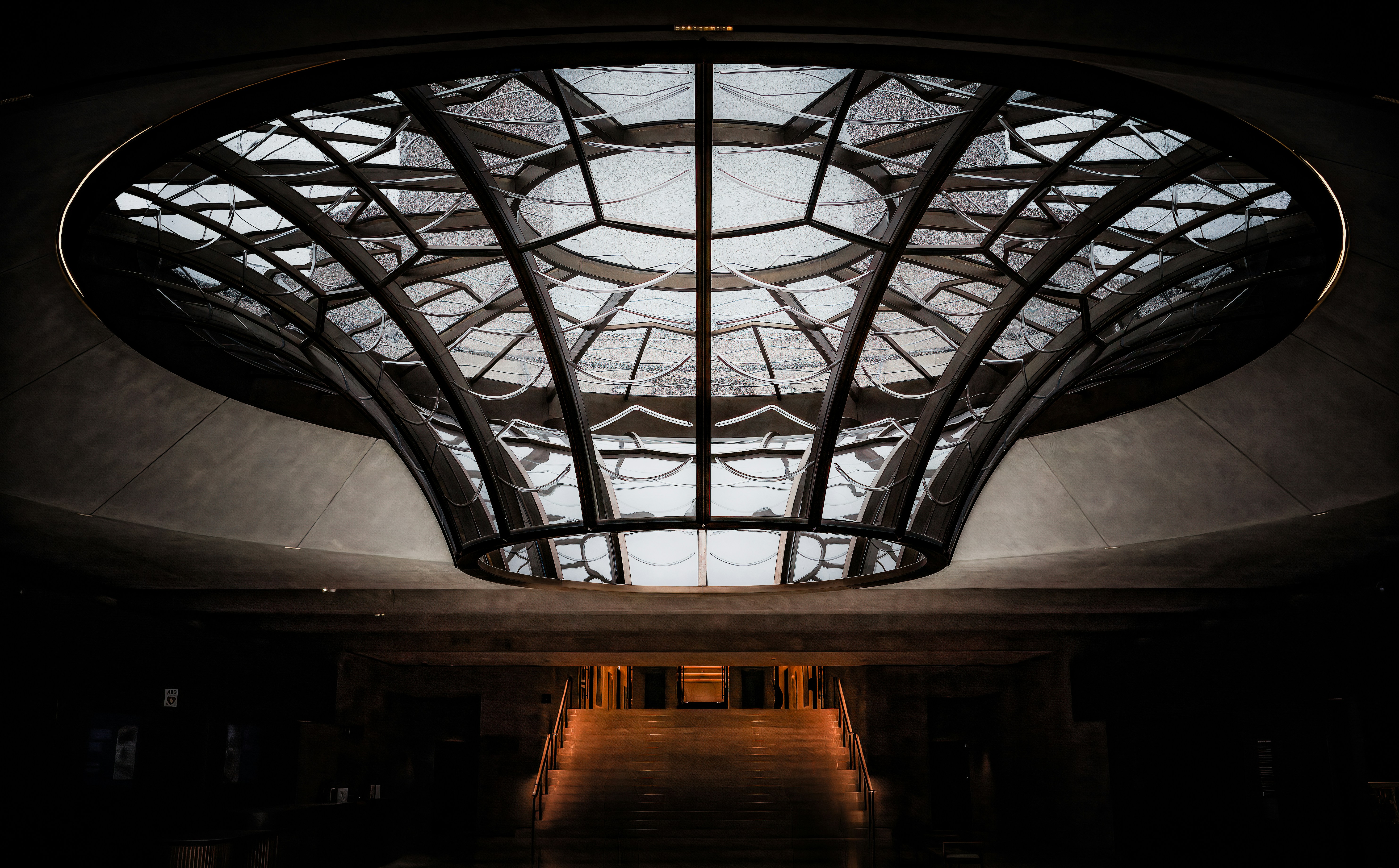 Biome of Glass: A Radiant Atrium Crowned by a Geometric Skylight