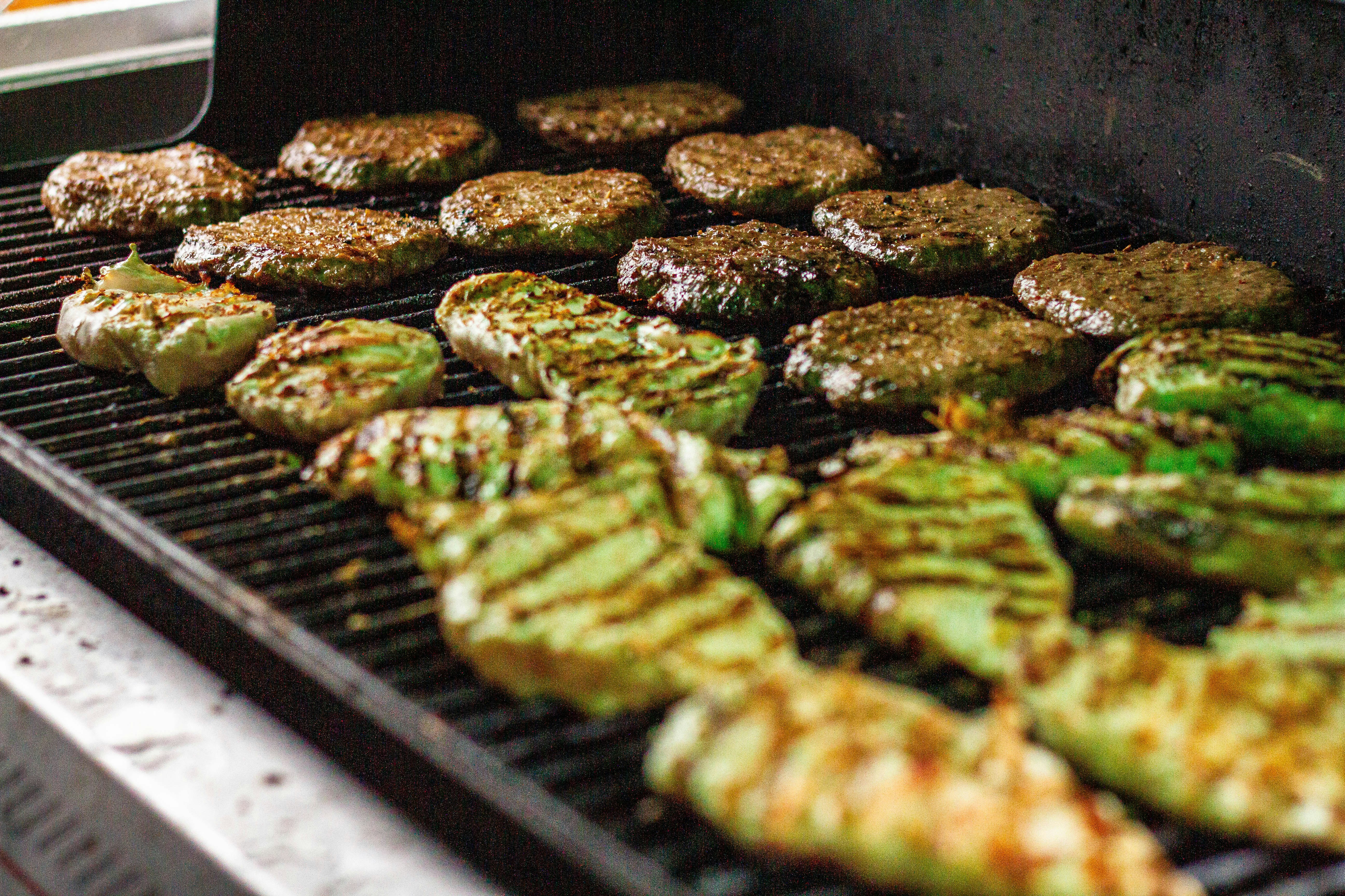 Grill-Channel Greens: Sizzling Veggie Patties on an Open Flame