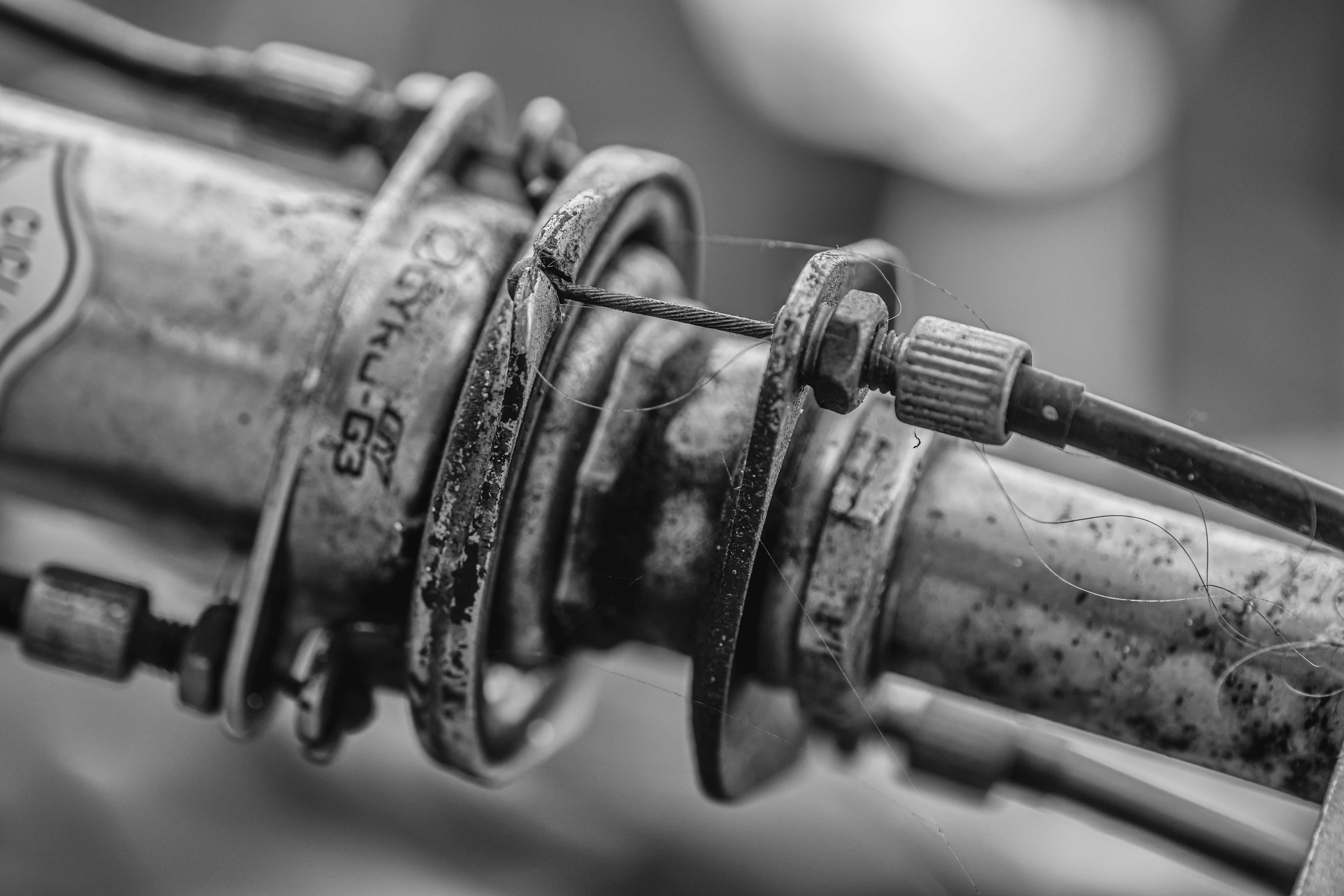 Rusted Cyclone: A Close-Up on Friction and Focus