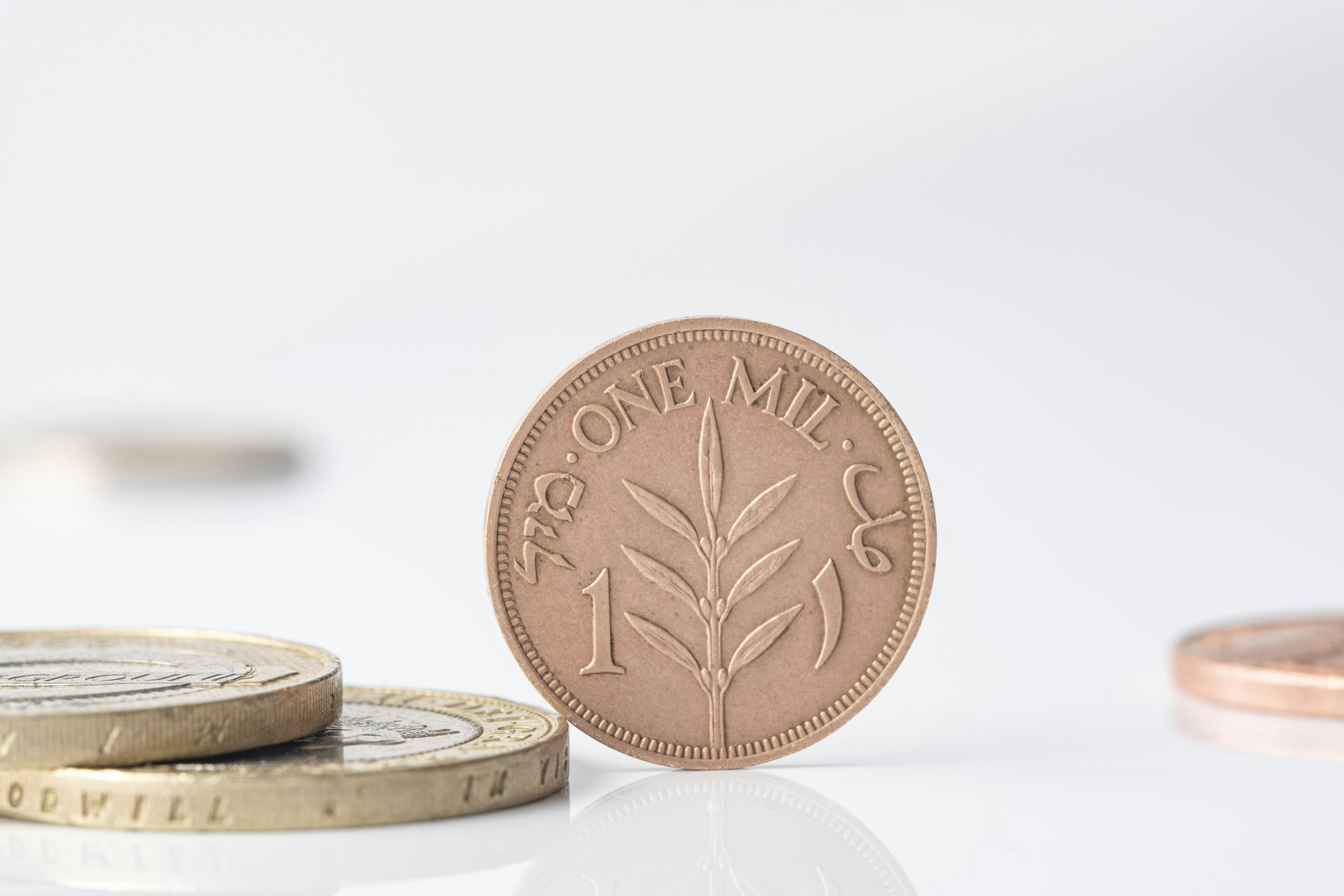Centered Copper Coin: A Slow Stack of Paycheck Silence