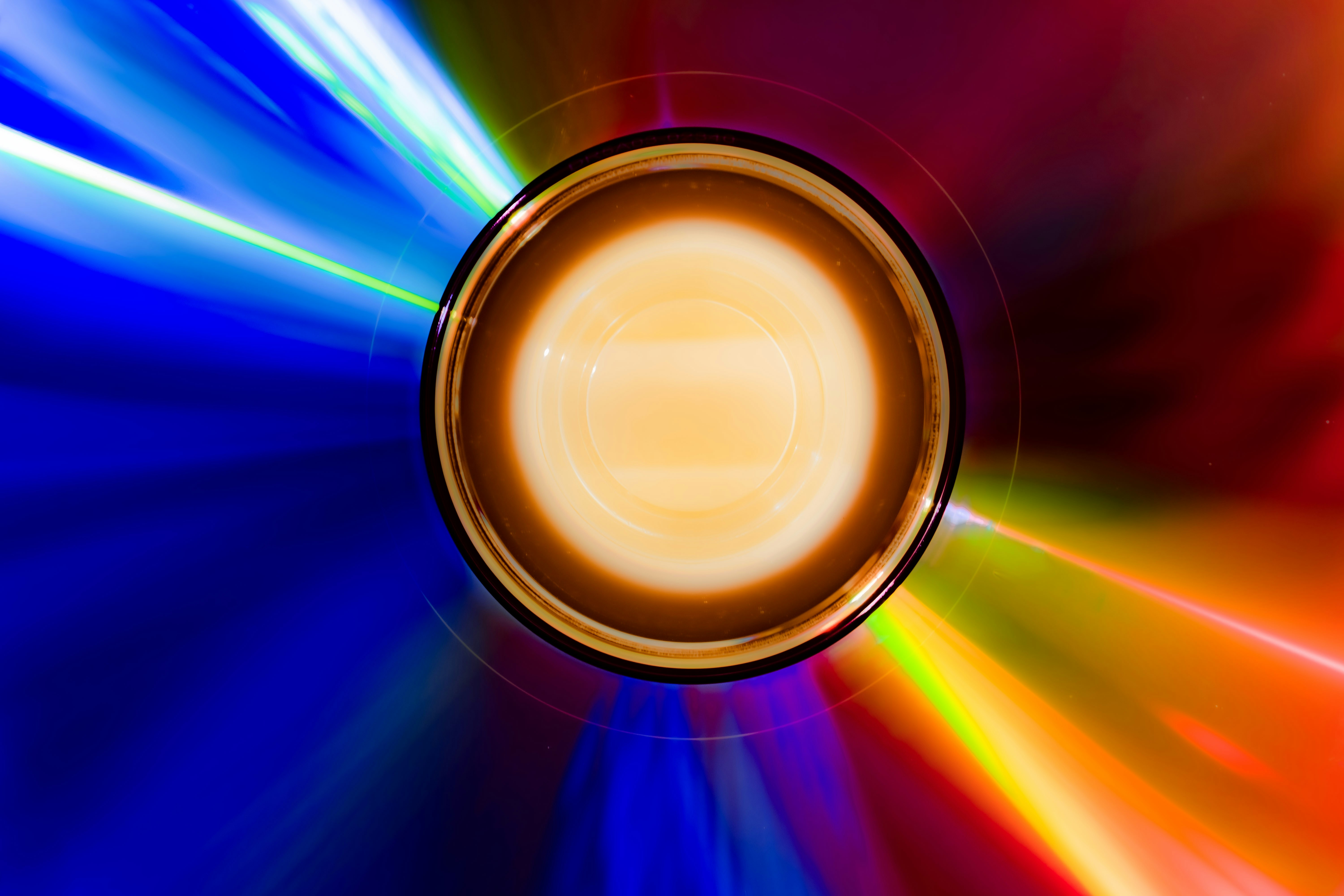 Cosmic Spotlight: A Centralized Core Amidst a Rainbow Spiral