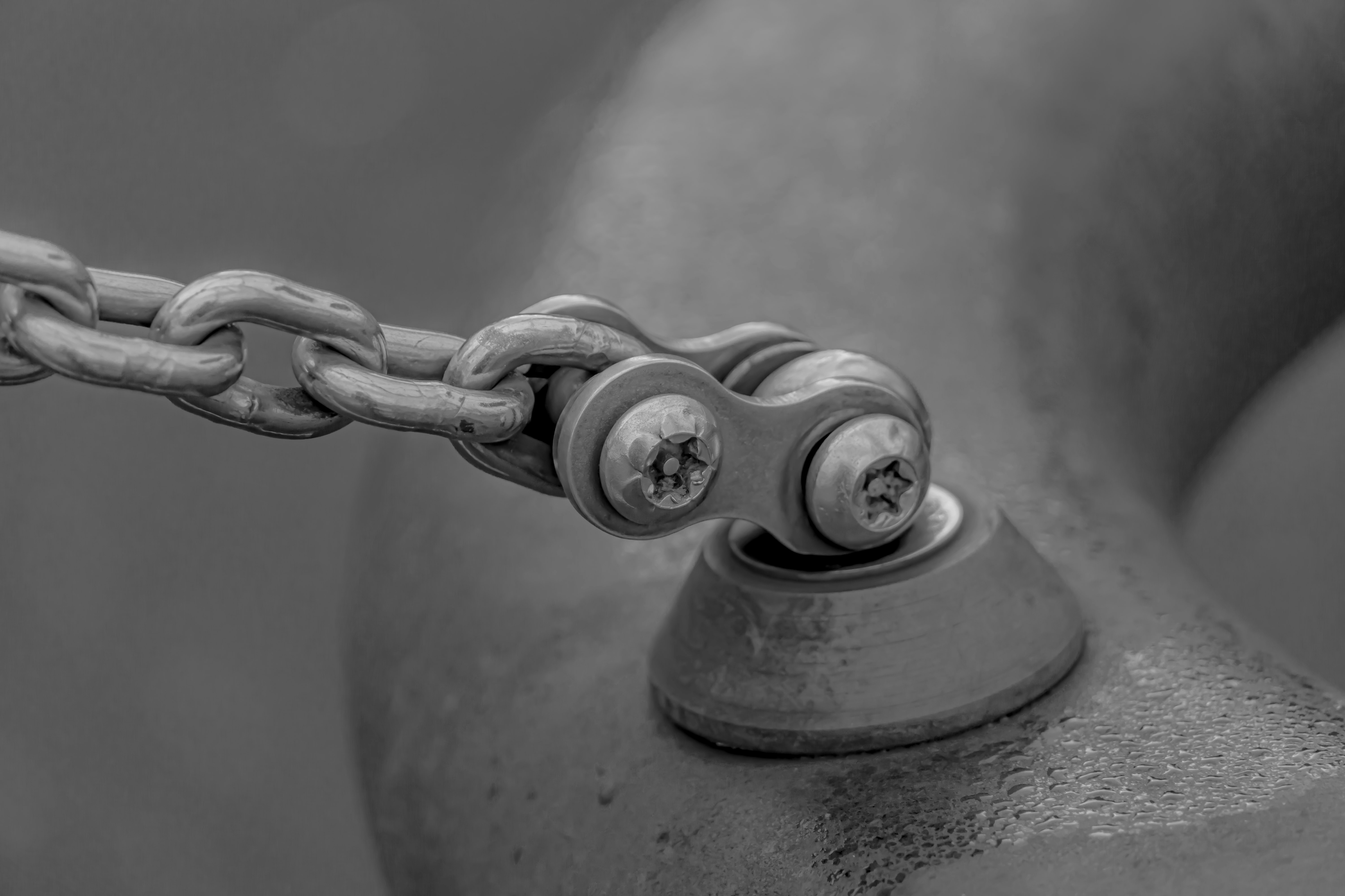 Chain Lock: A Macro Moment of Texture and Tension