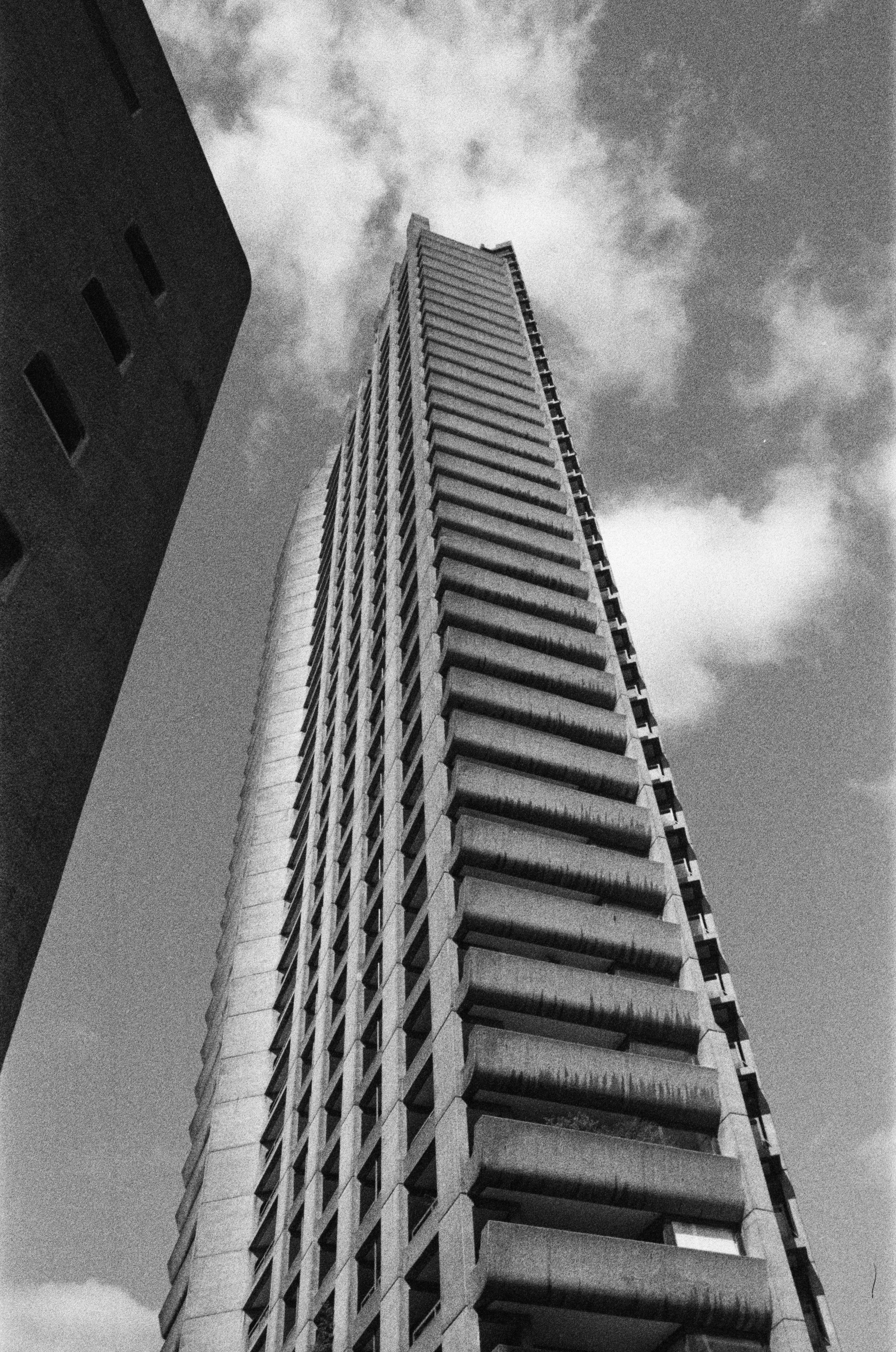 Towering Ascent: A Concrete Spine Reaching the Sky