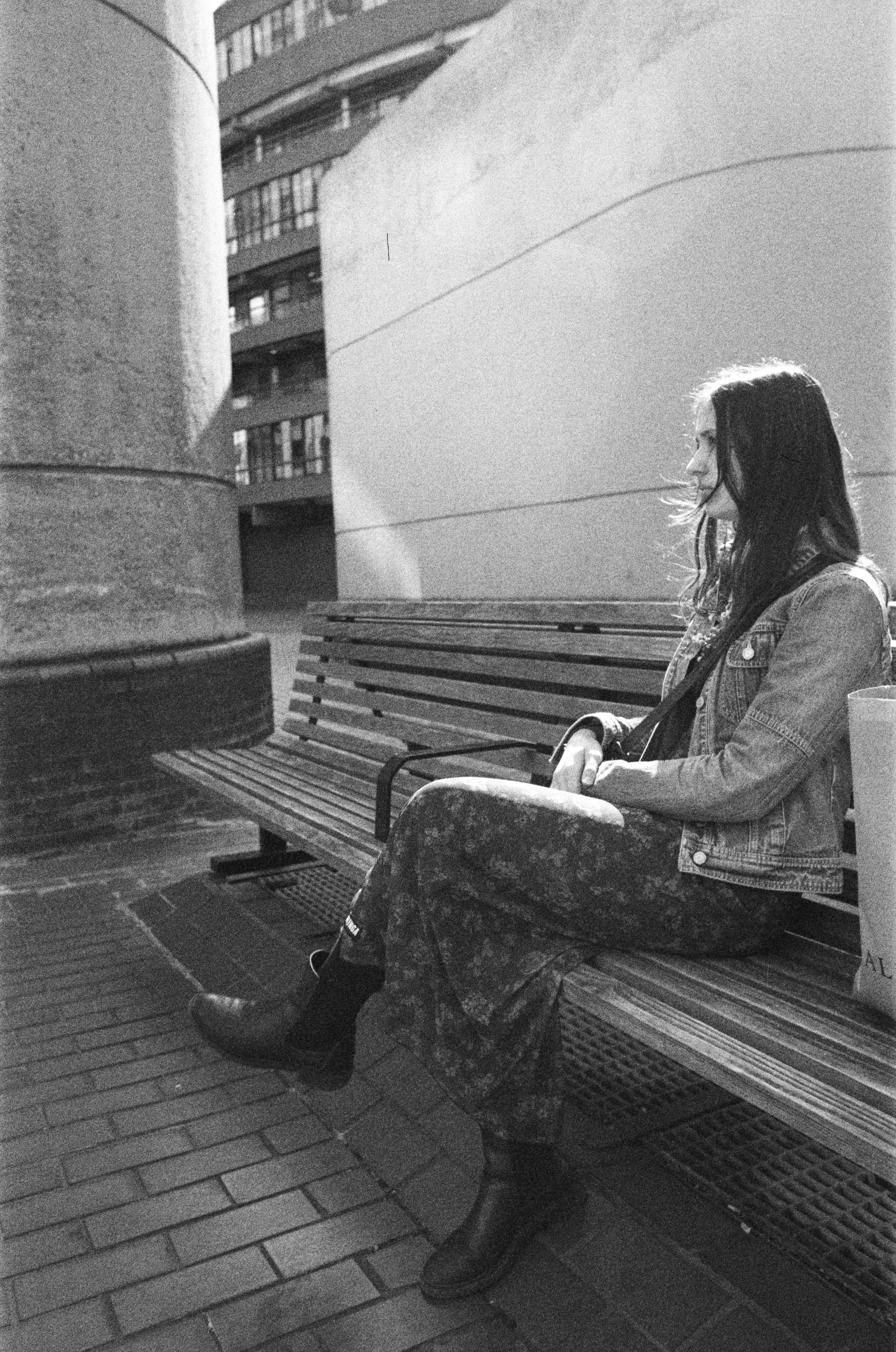 Quiet Portrait on a City Bench