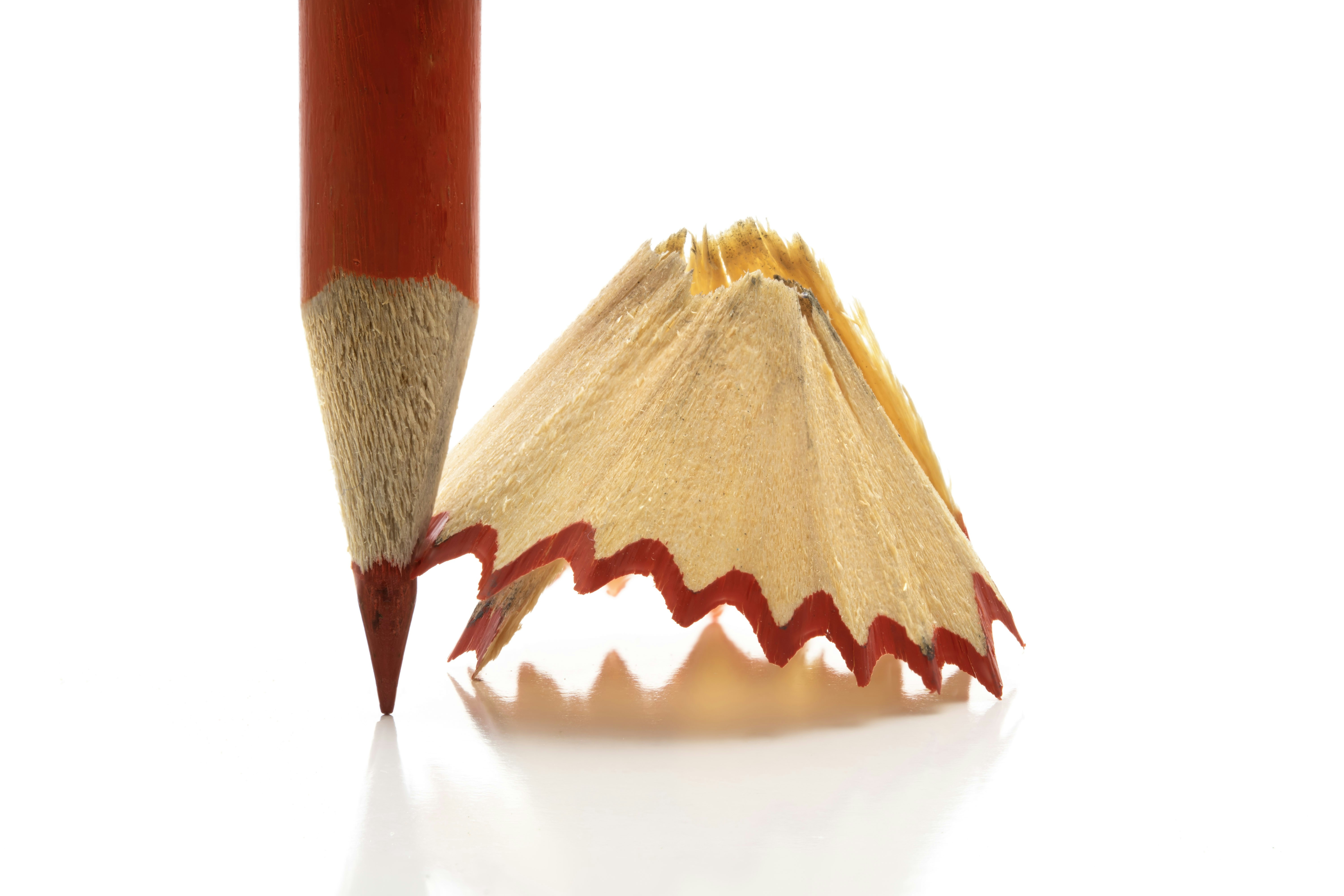 The Sharpened Giggle: A Pencil Meets Its Peel
