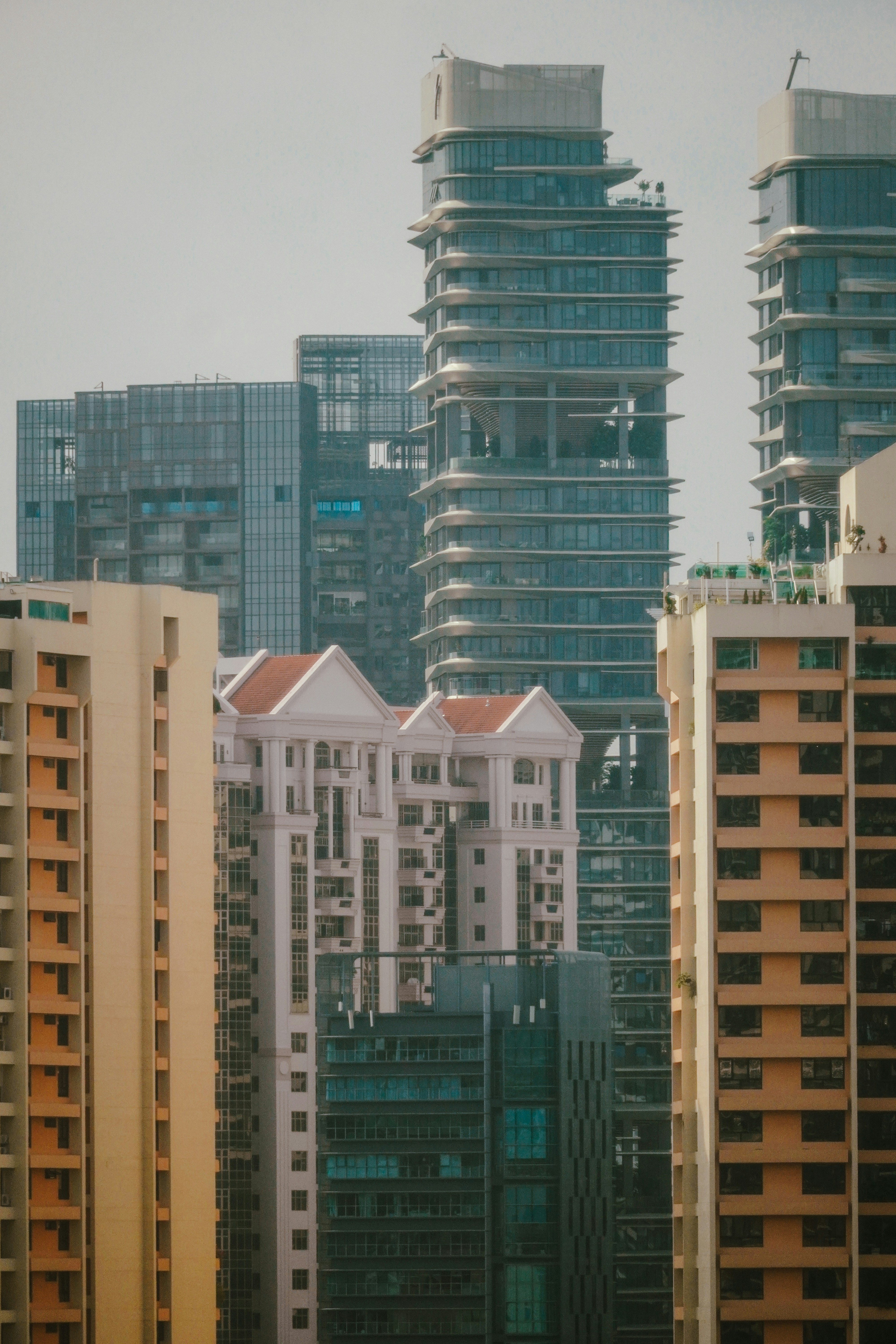 Urban Spine: Towers Rising Above a Sea of Apartment Blocks