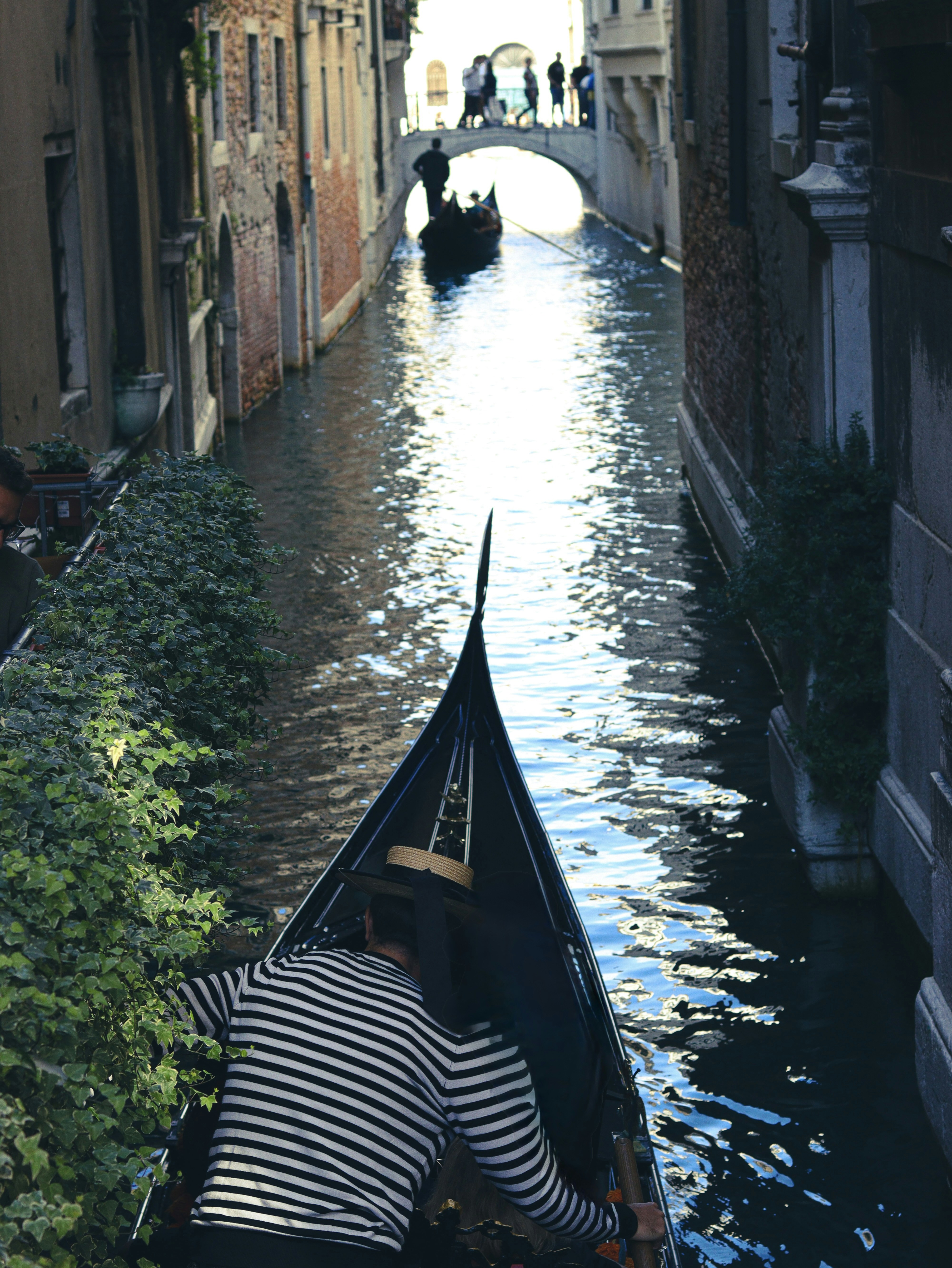 Gondola Ascent: A Narrow Canal Through Timeless Venice