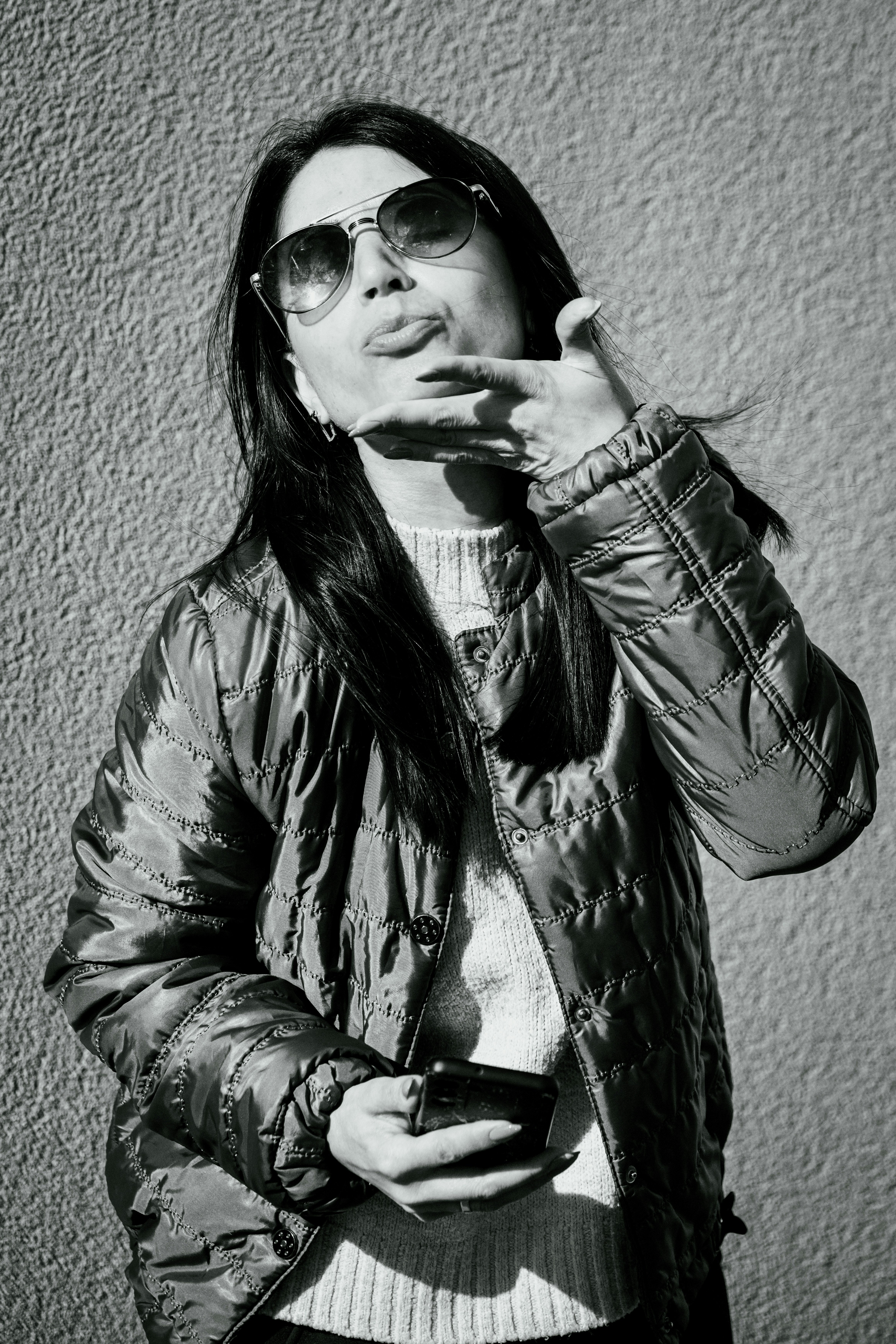 Shades of Attitude: A candid portrait in monochrome
