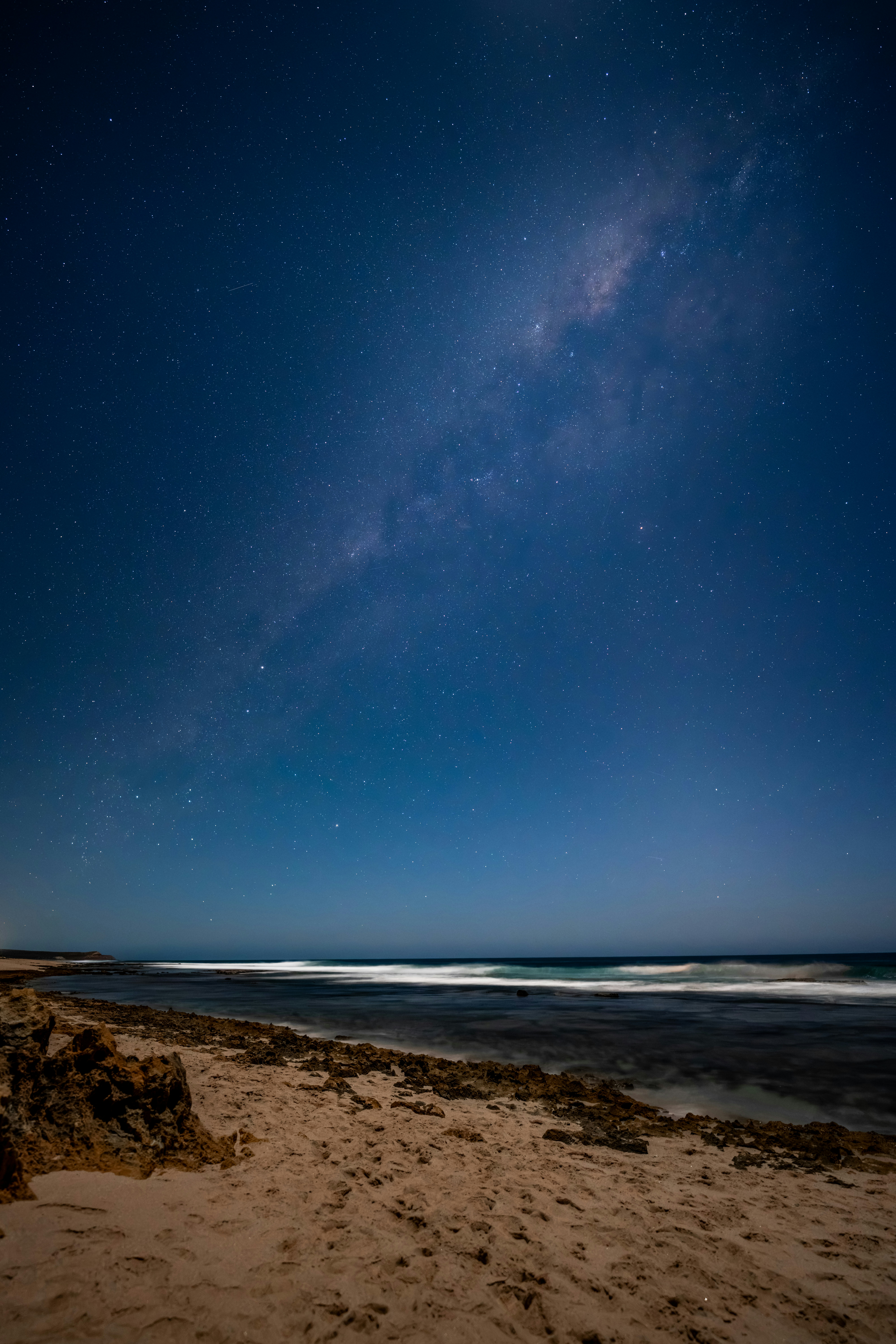 Milky Way Above the Serene Shoreline