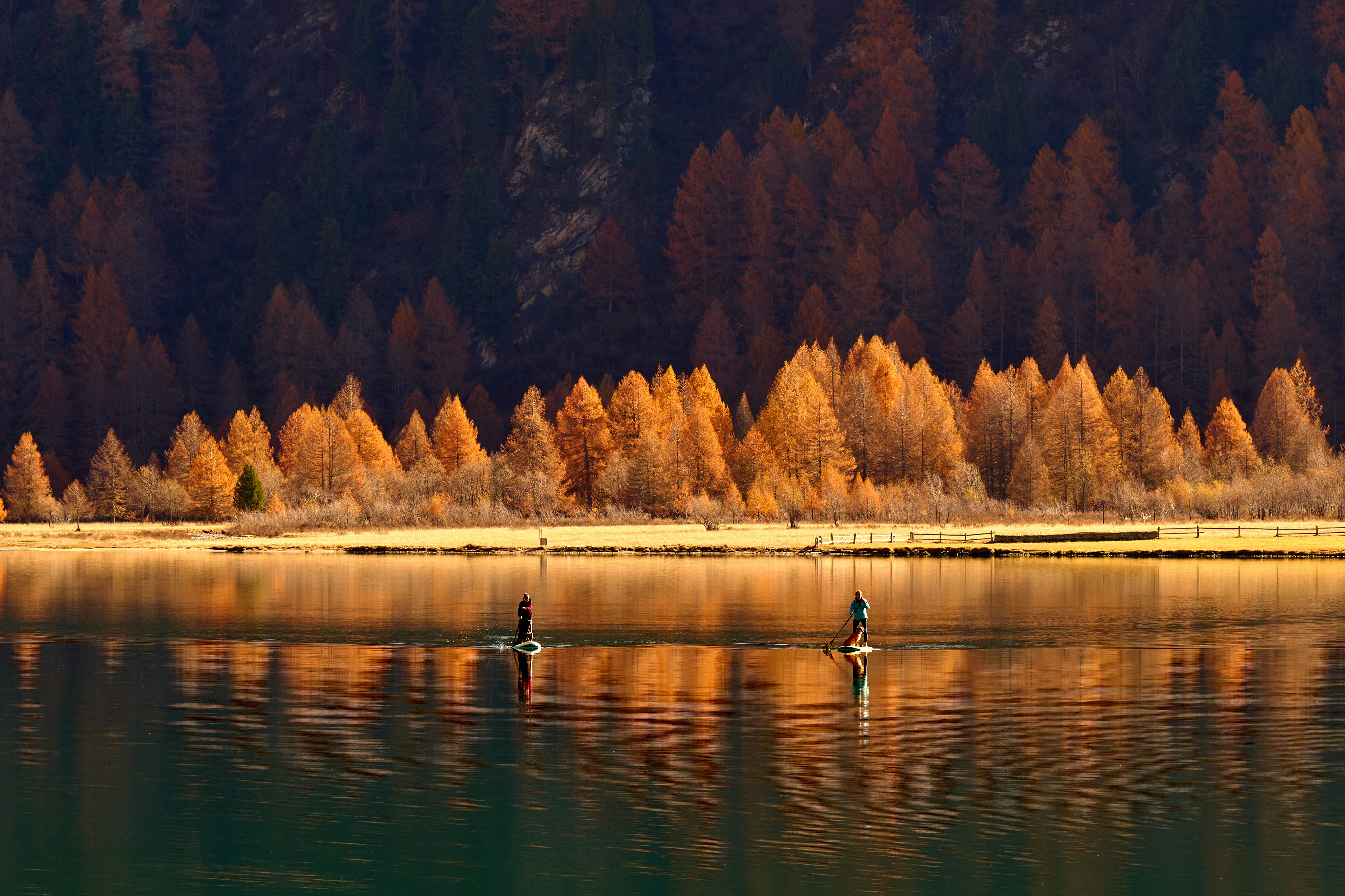 Mirror of Autumn on the Still Lake