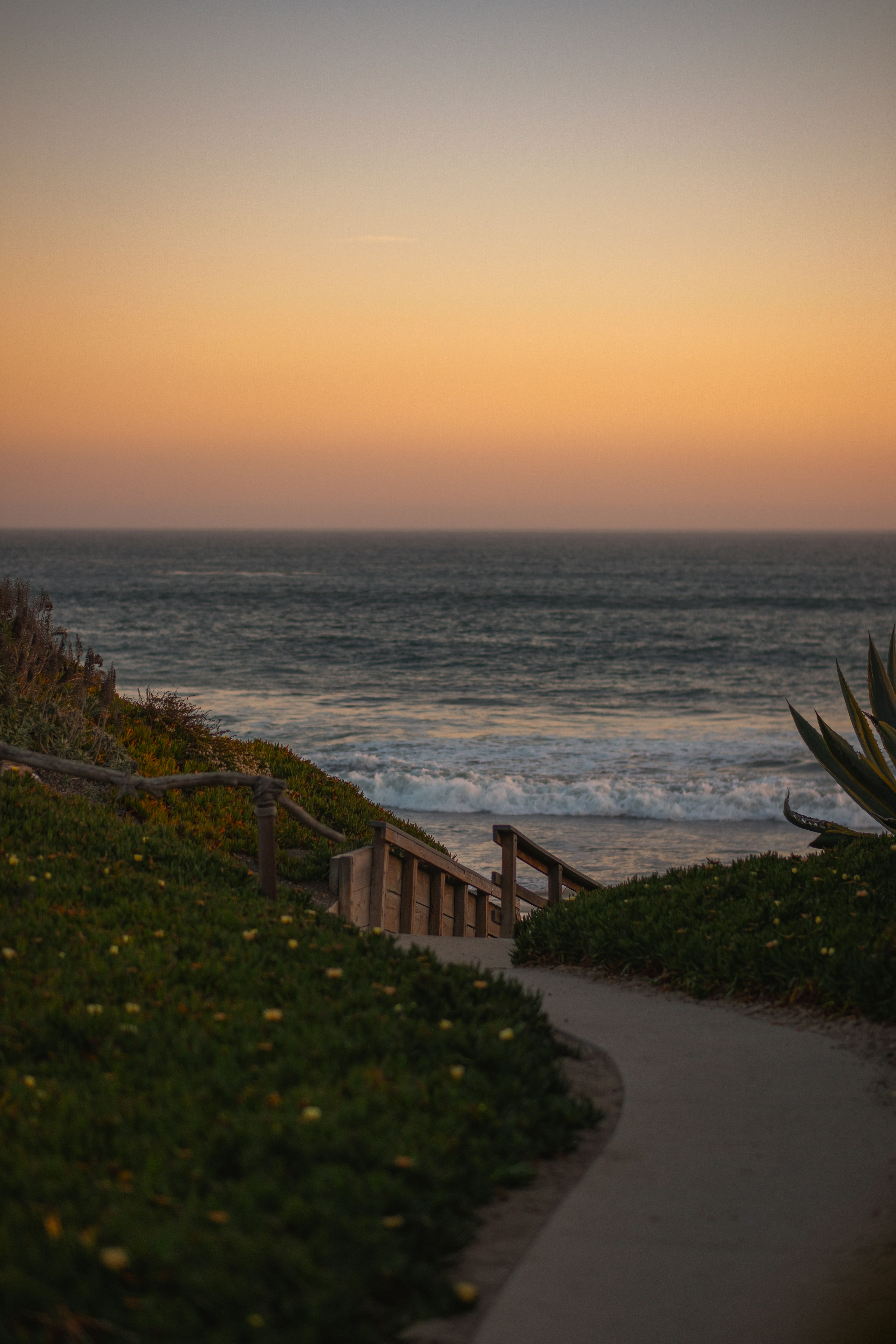 Sunset Path to the Quiet Sea