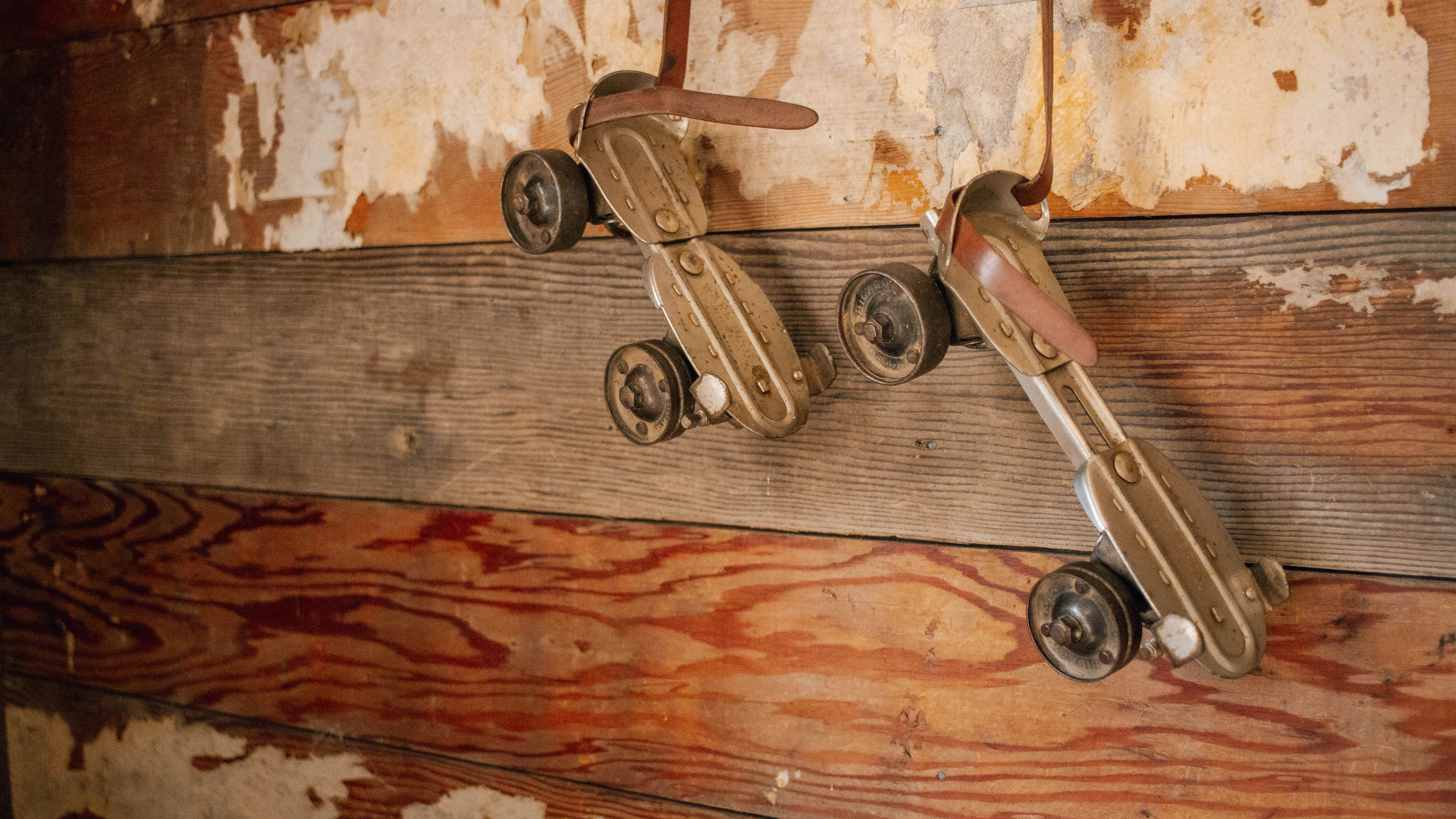 Rusty Toy Cars on Weathered Wood