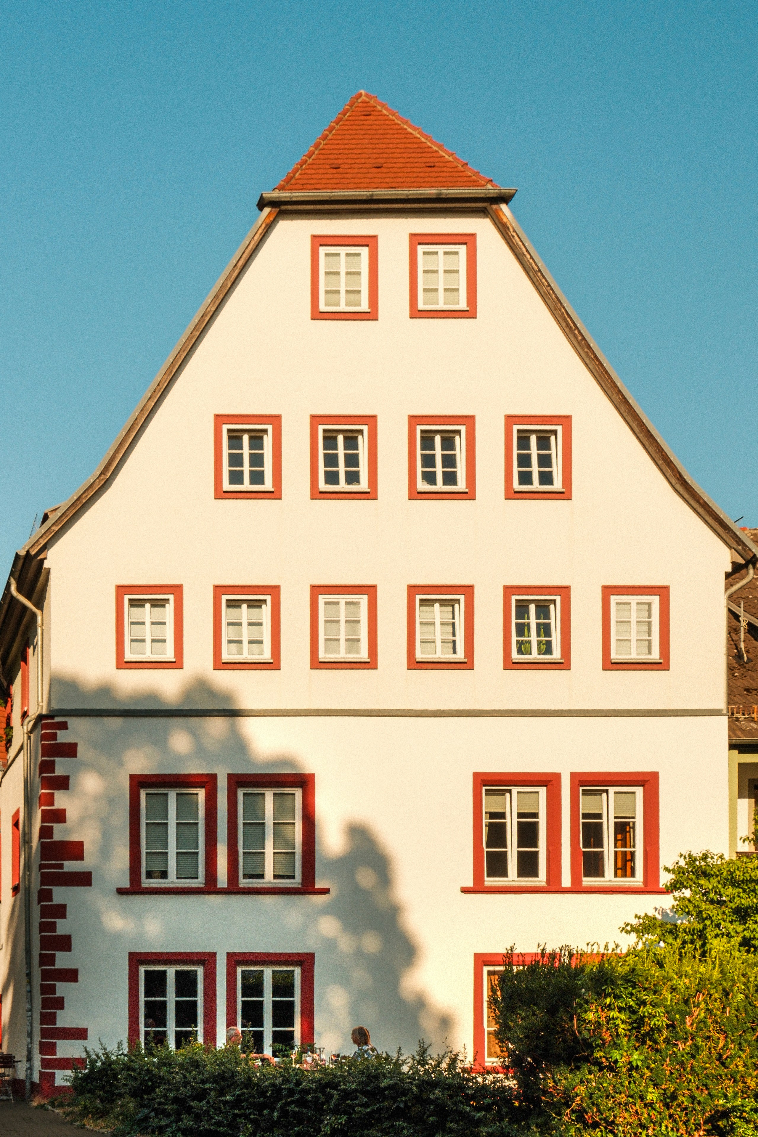 Symmetrical Facade in late afternoon light