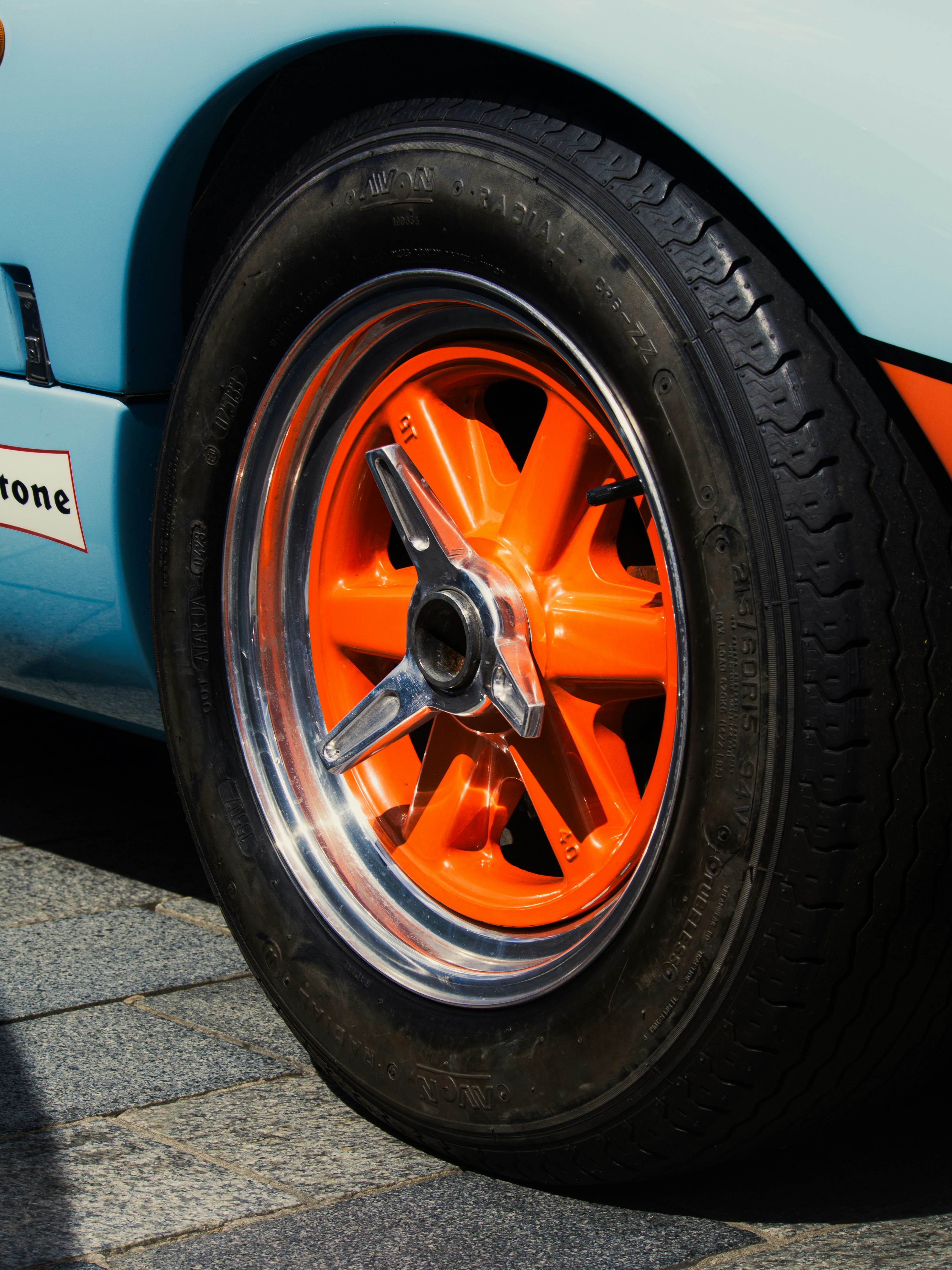Orange Car Rim