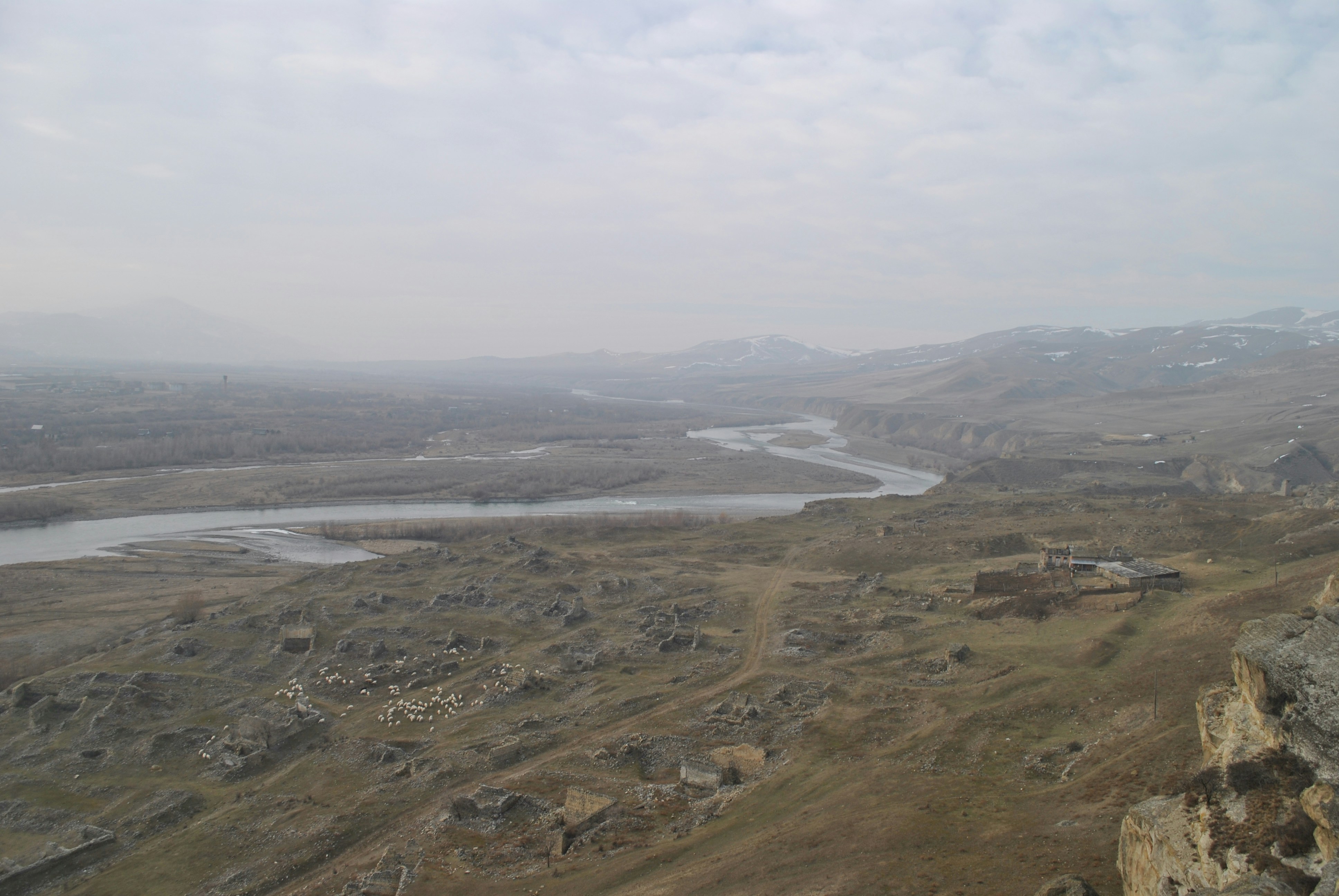Curving River Veins Through A Rugged Arctic Plain