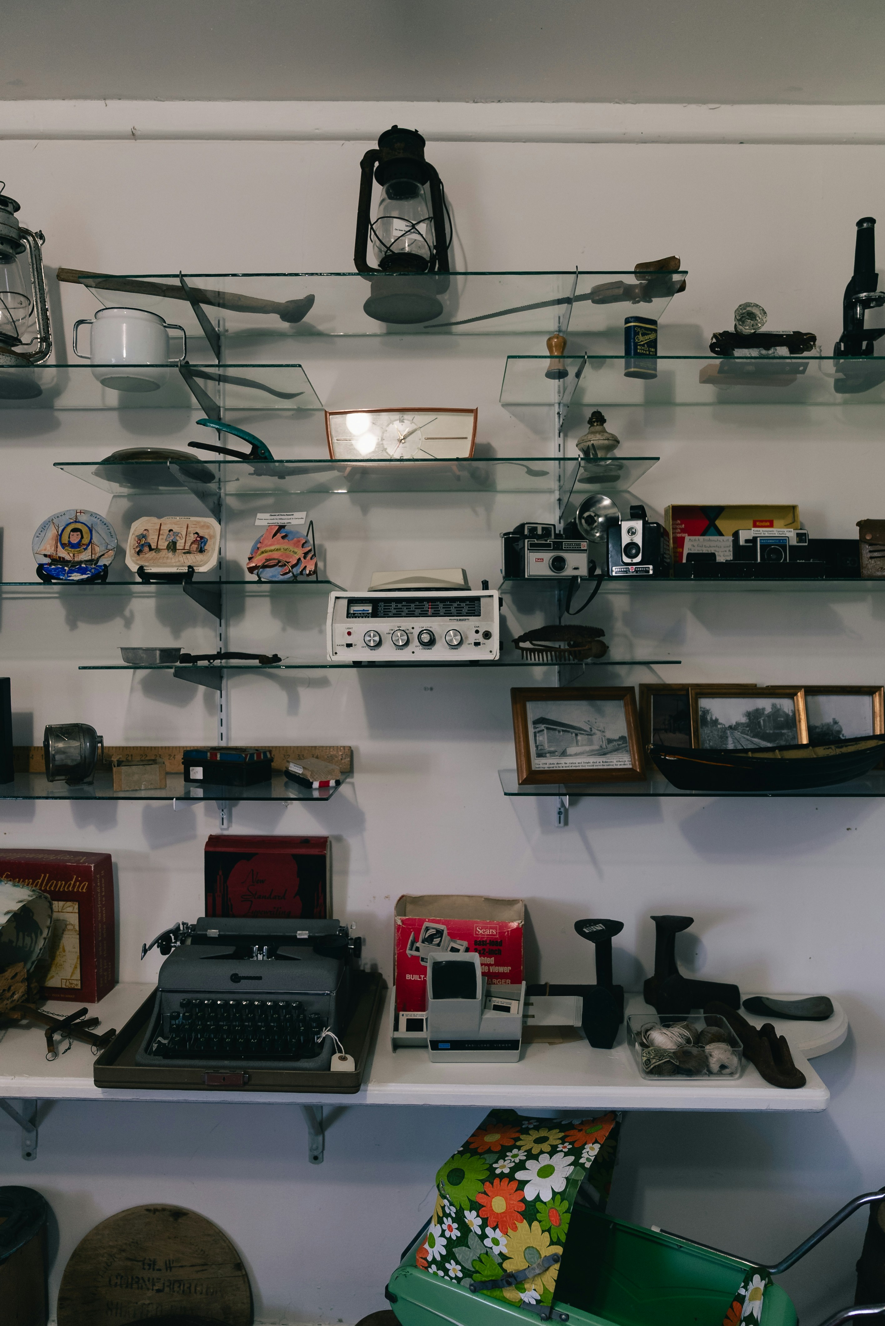 Shelf of relics: a portraits-in-miniatures still life