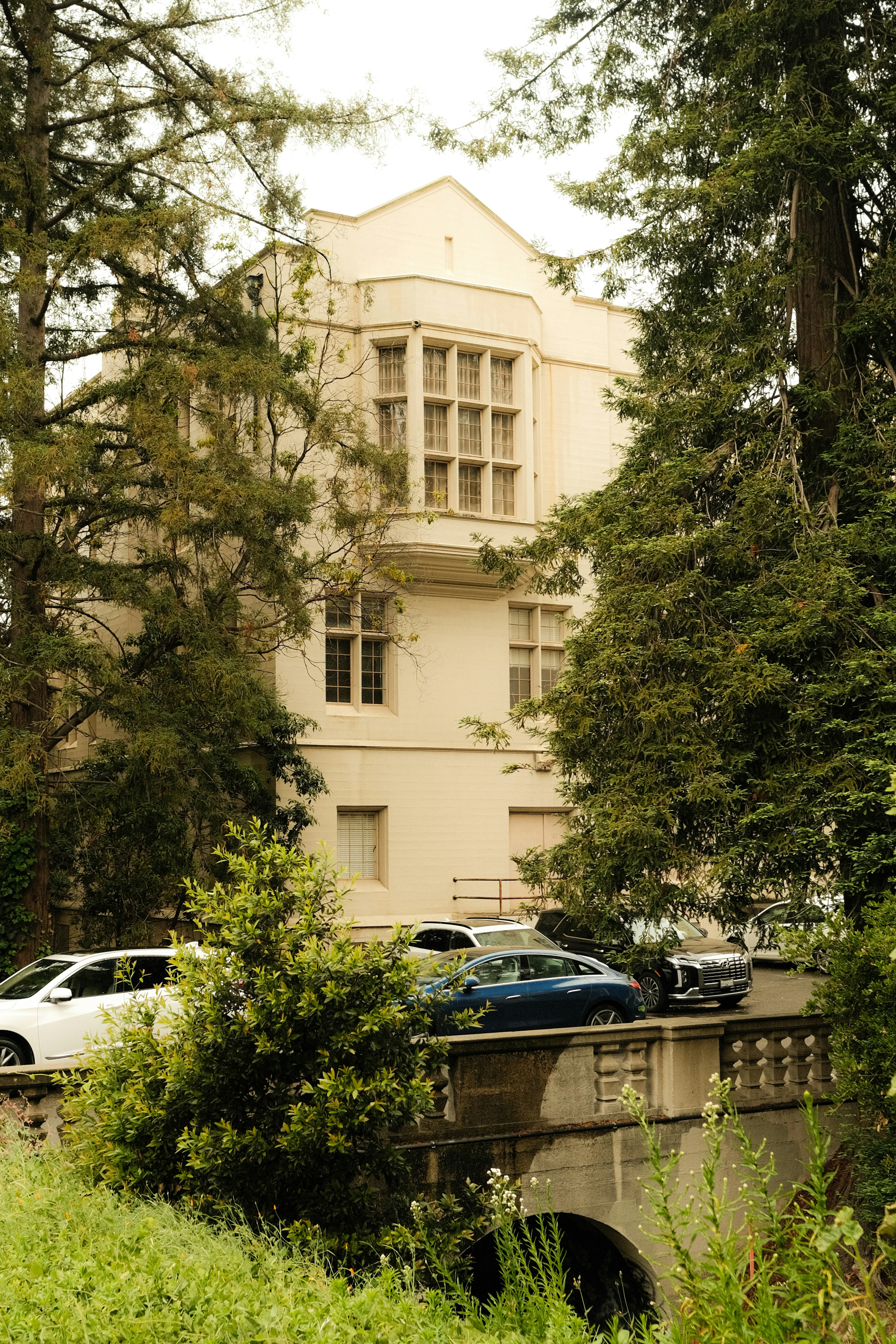 City Mansion Hidden Among Trees