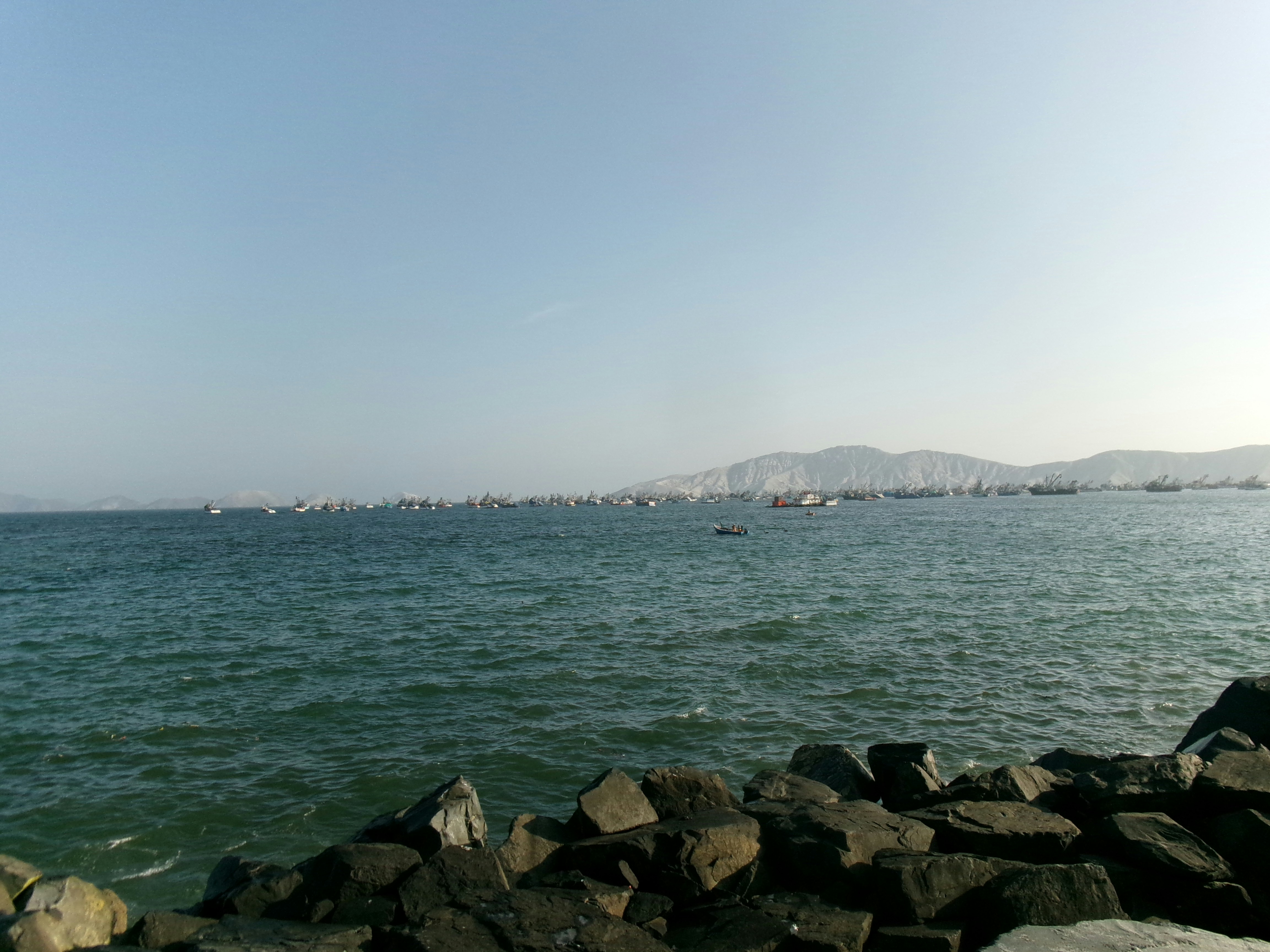 Coastal Horizon Beyond the Breakwater