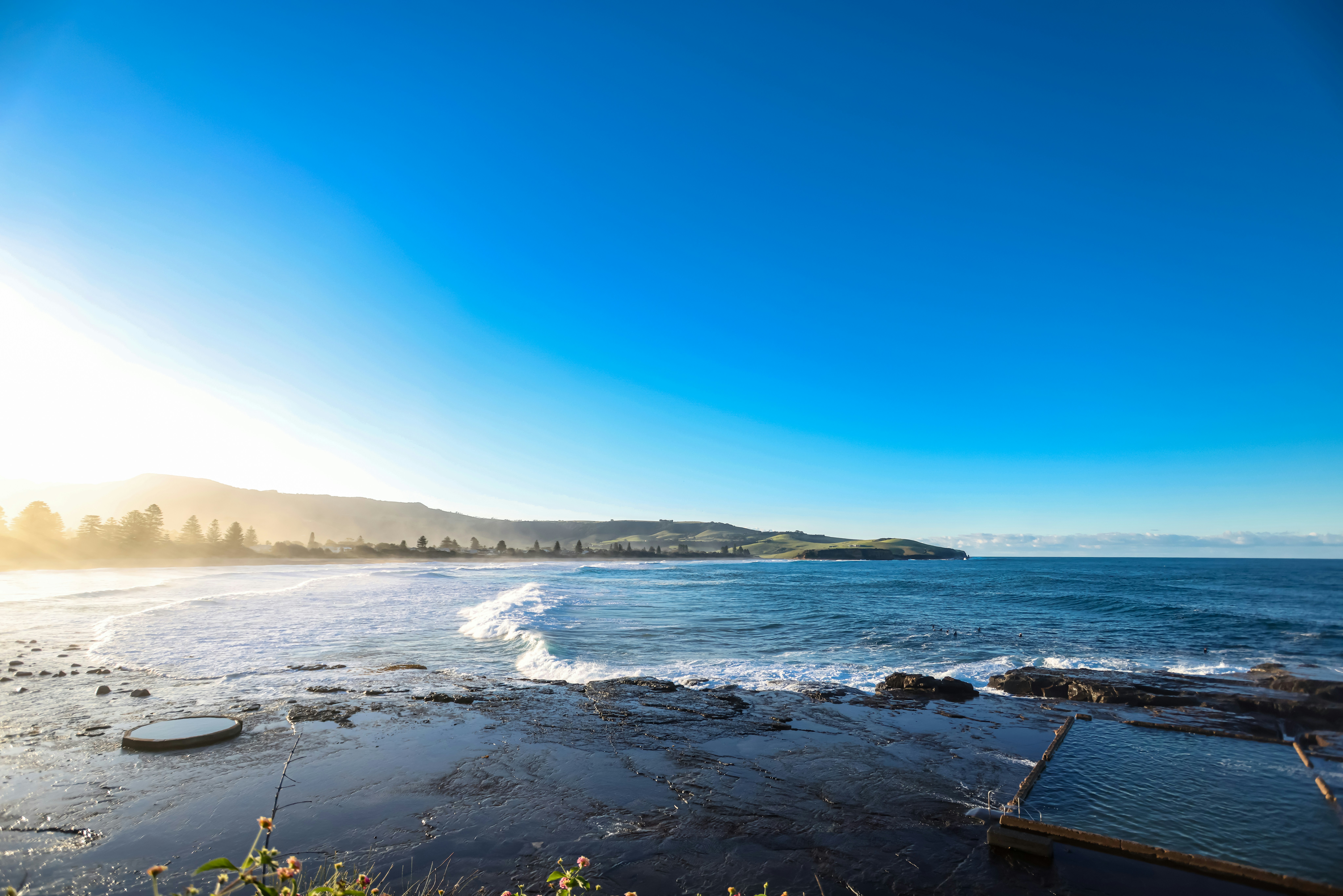 Dawn over a Calm Coastal Line