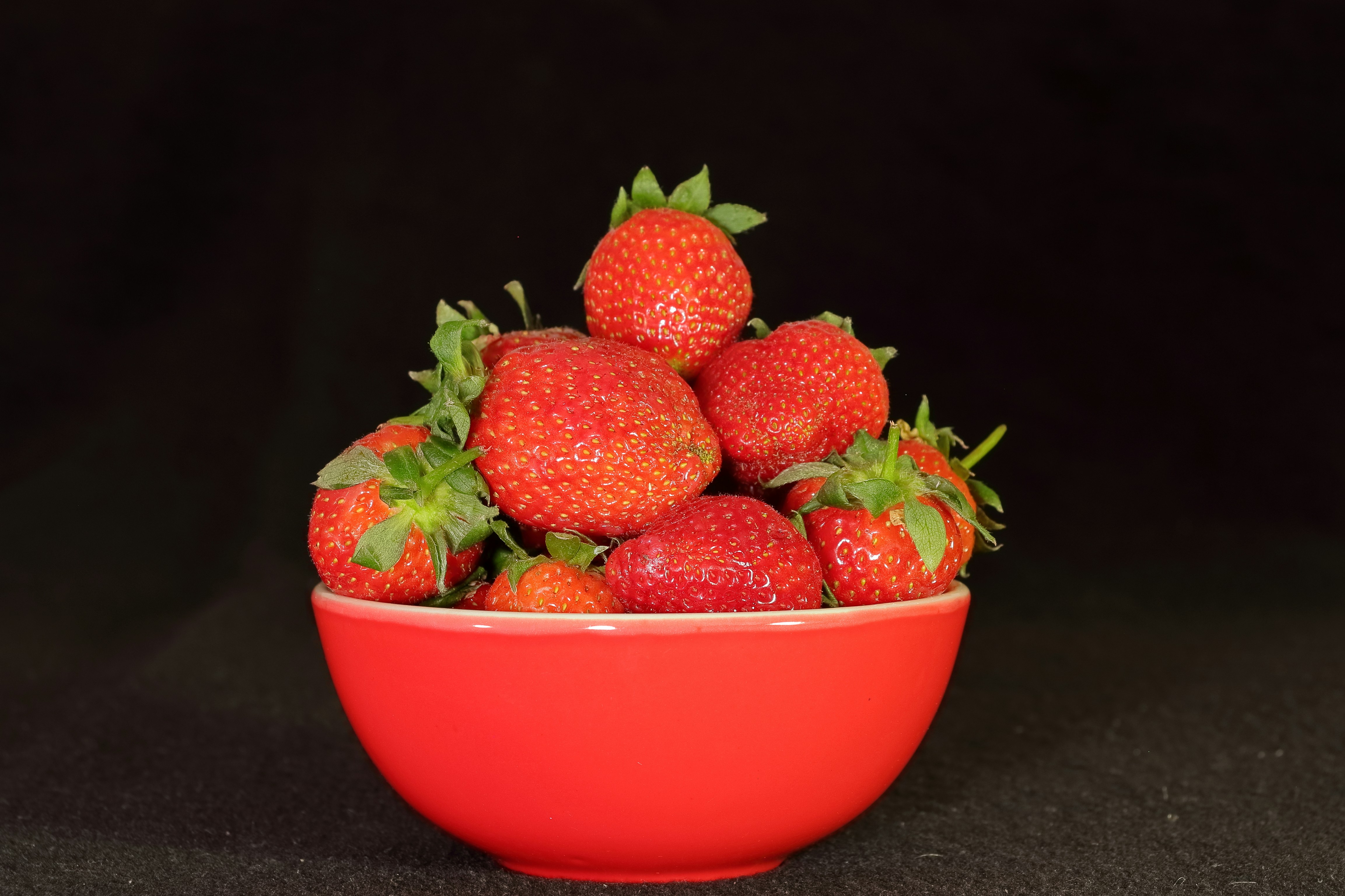 Red Bowl of Summer: A Crisp Clump of Strawberries