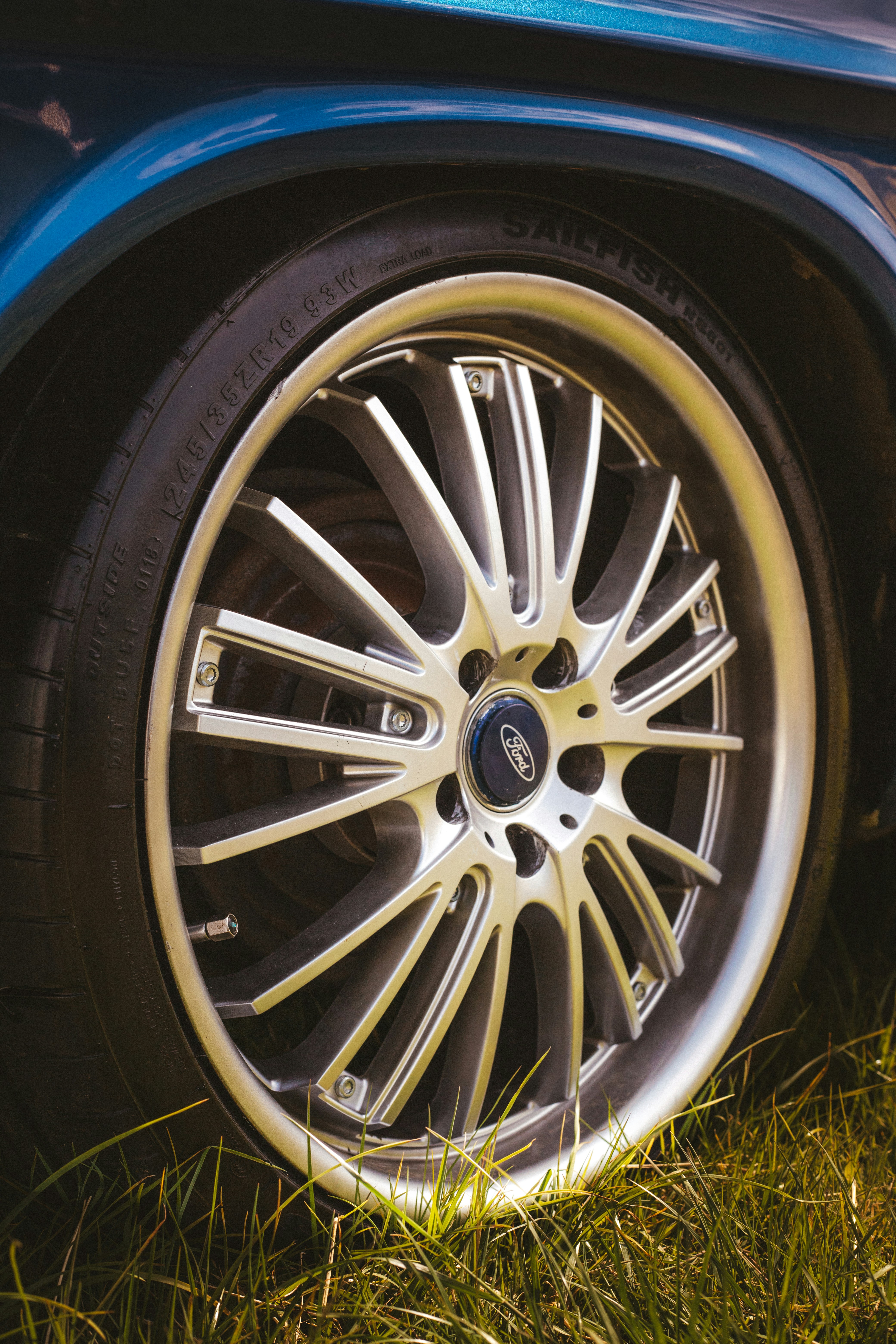Anatomy of a Wheel: Aerodynamic Rim and Tire in Golden Hour Light