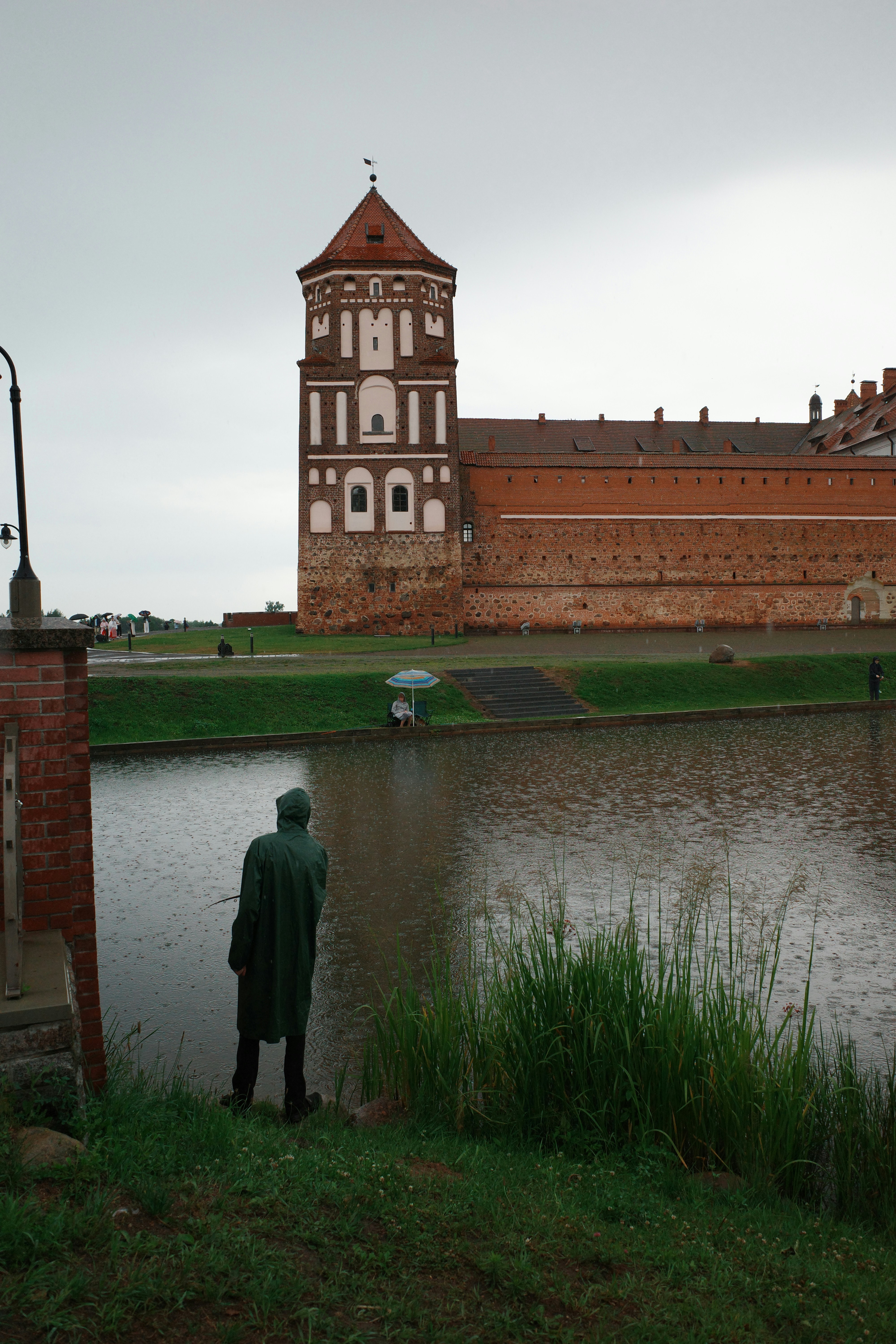 Harbor of the Red Brick Fortress under Quiet Sky