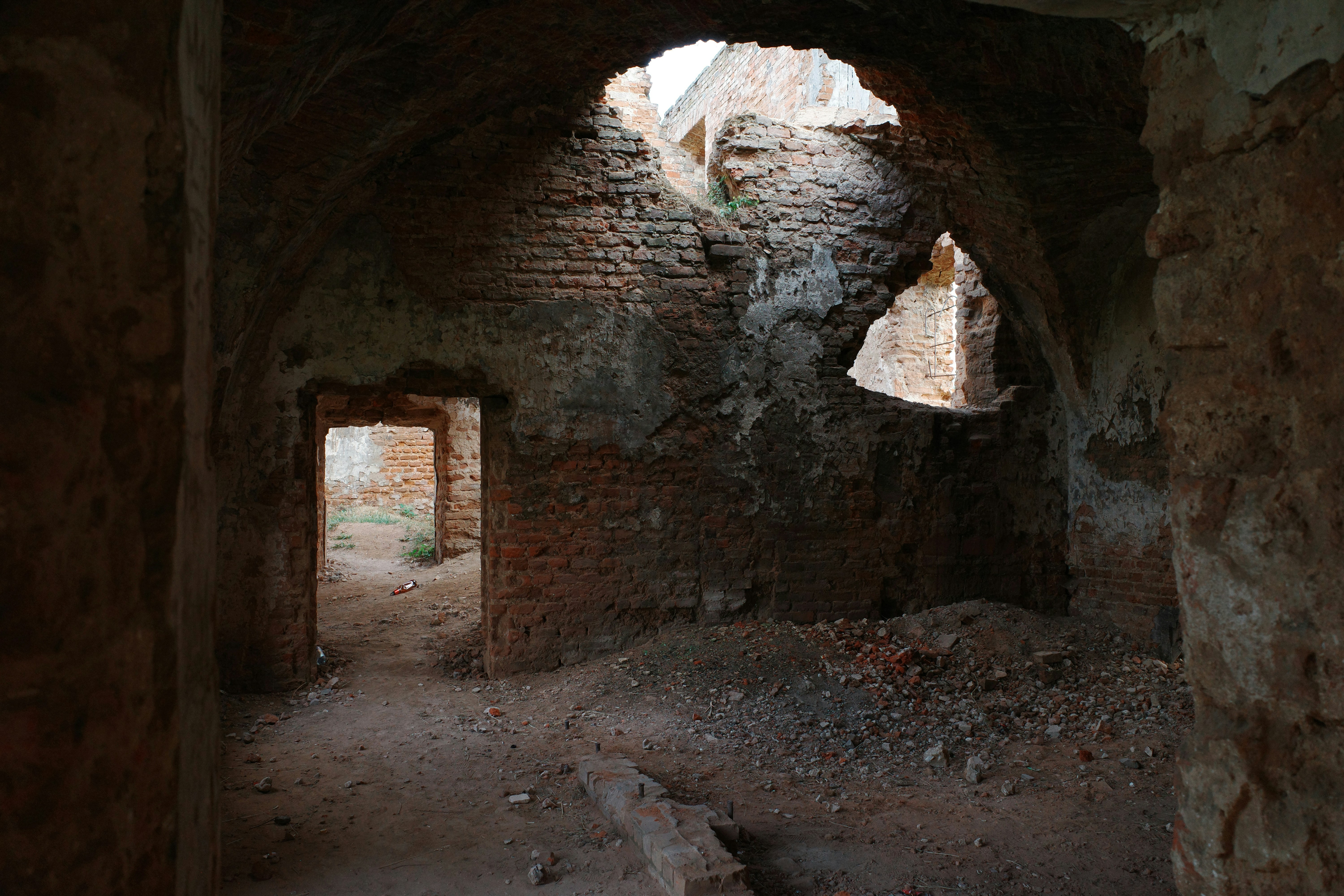 Ruins of Light: A Sunlit Archway Reveals Hidden Passage