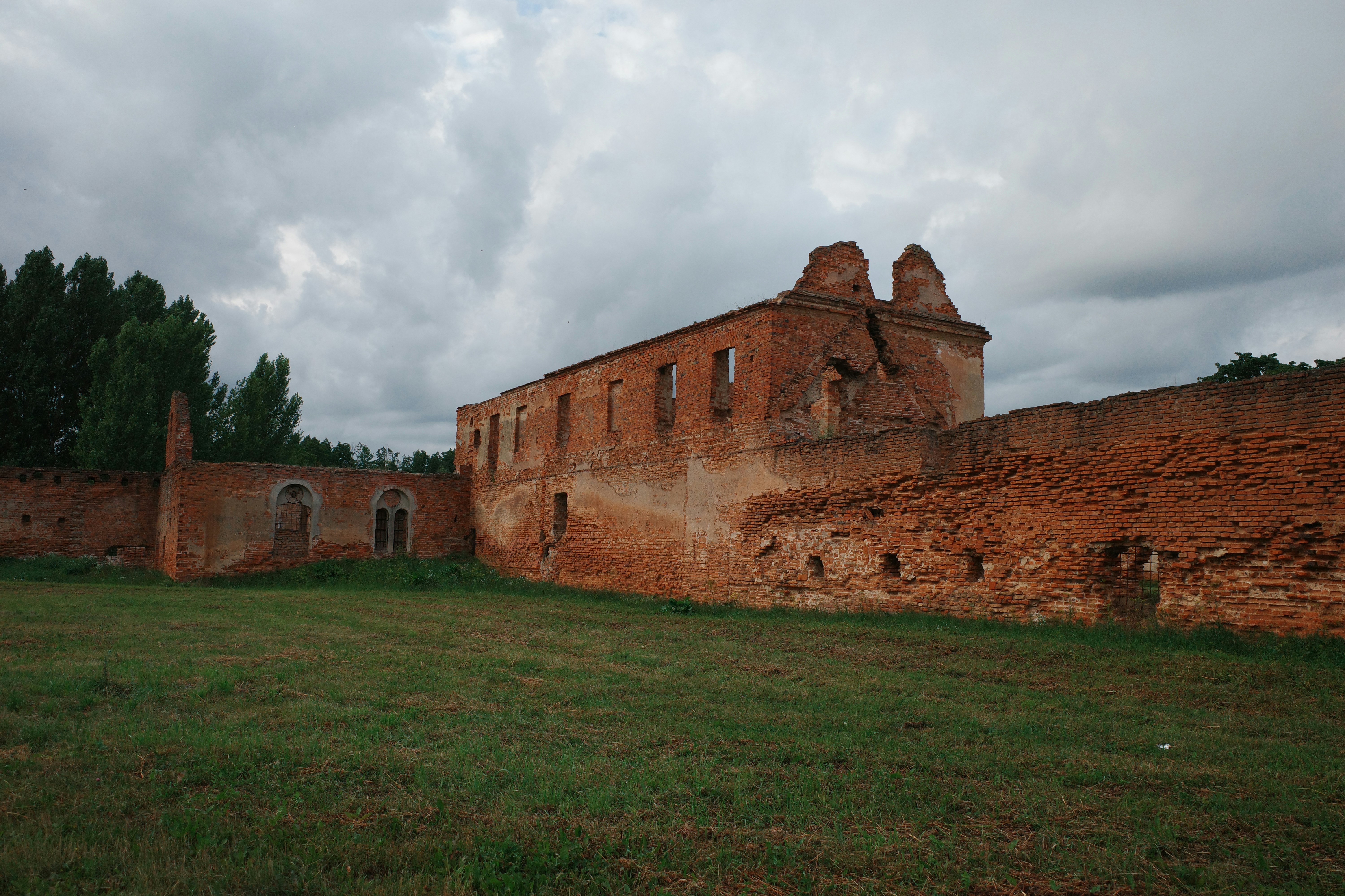 Ruins of the Brick Fort: Clouds Gather Over Weathered Walls