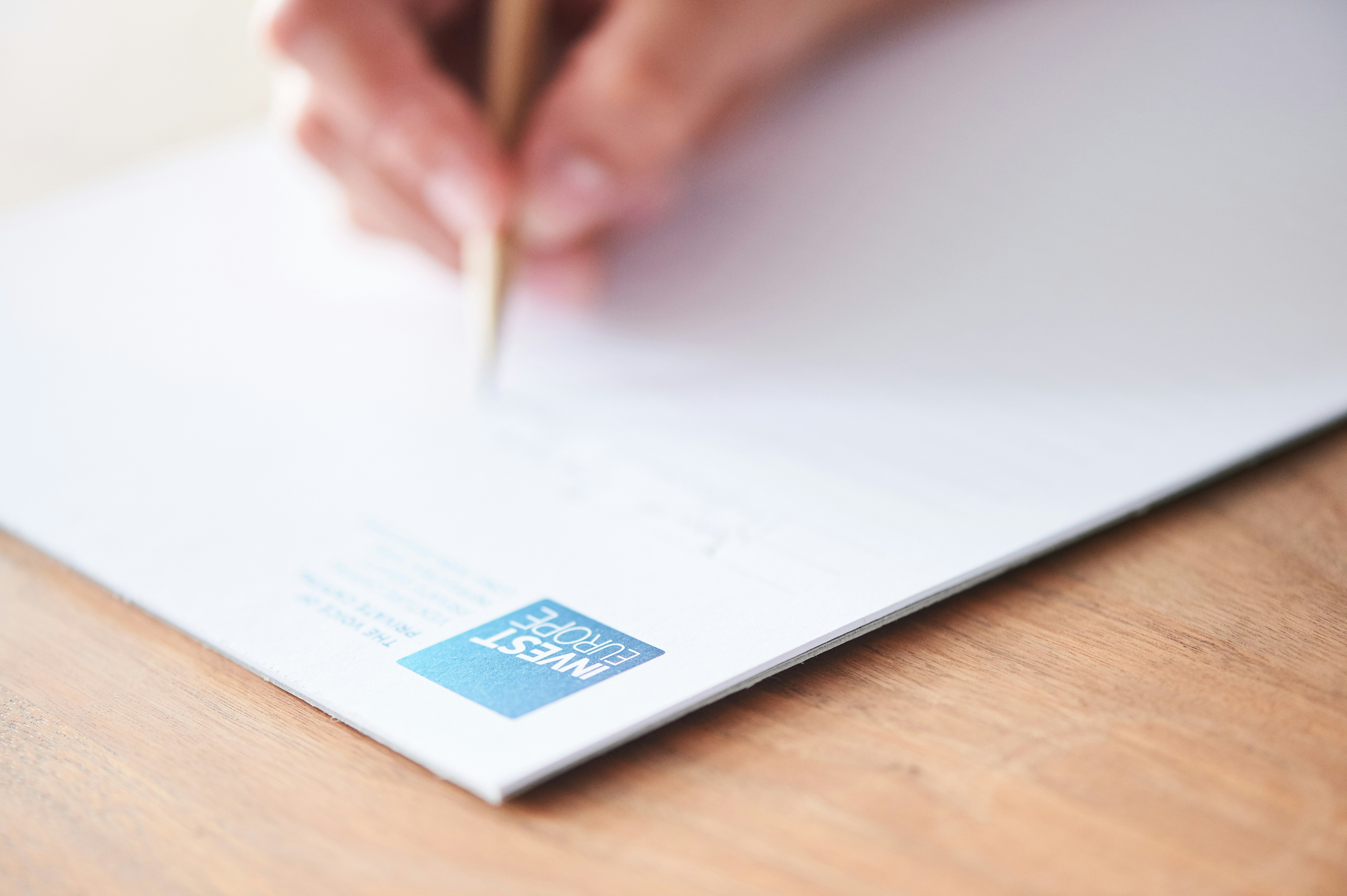 Grip on the Paper: A Desk Sketch in Soft Focus