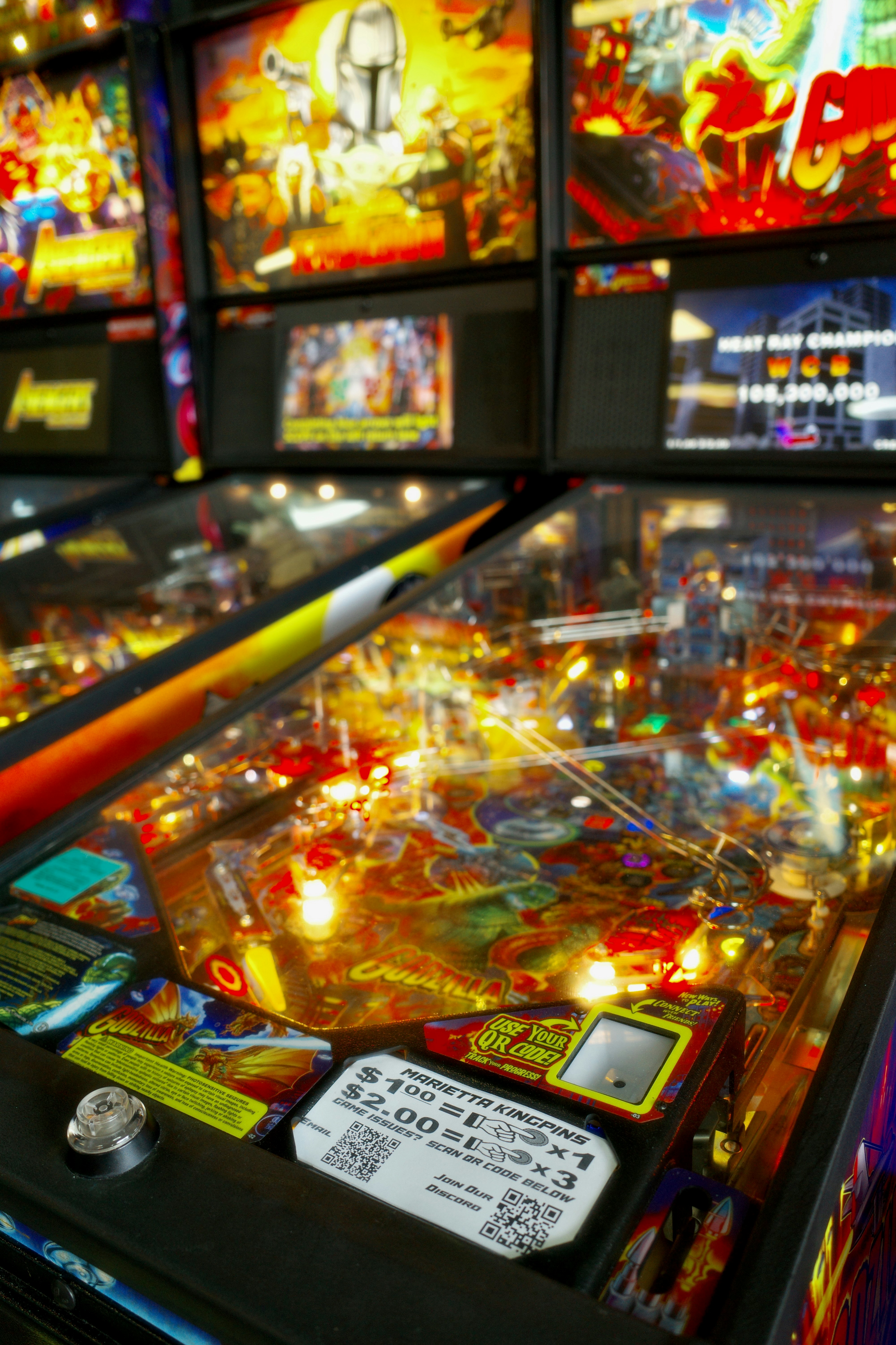 Neon Chaos: A Pinball Playground Under Glass