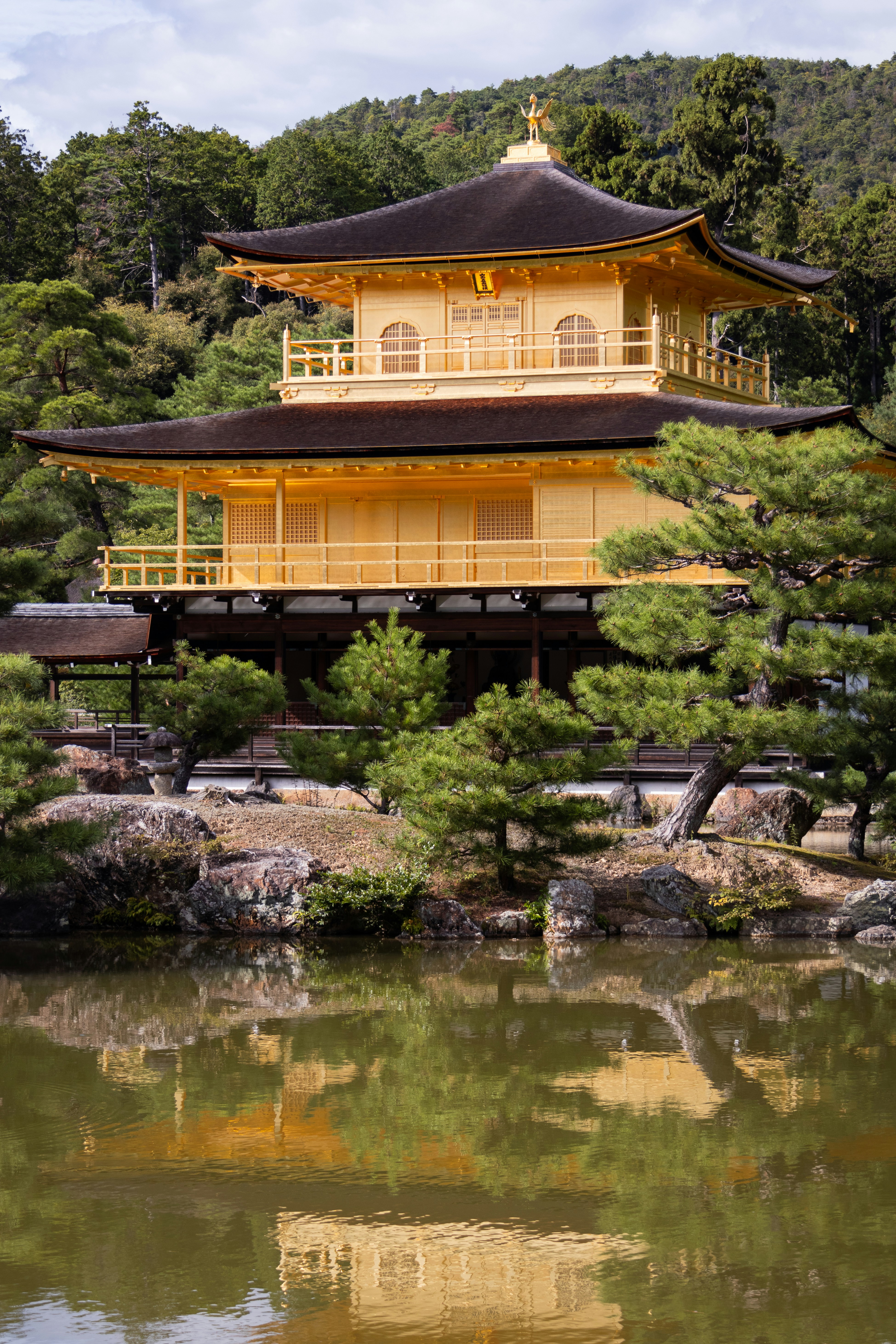 Golden Pavilion Rising Over Still Water