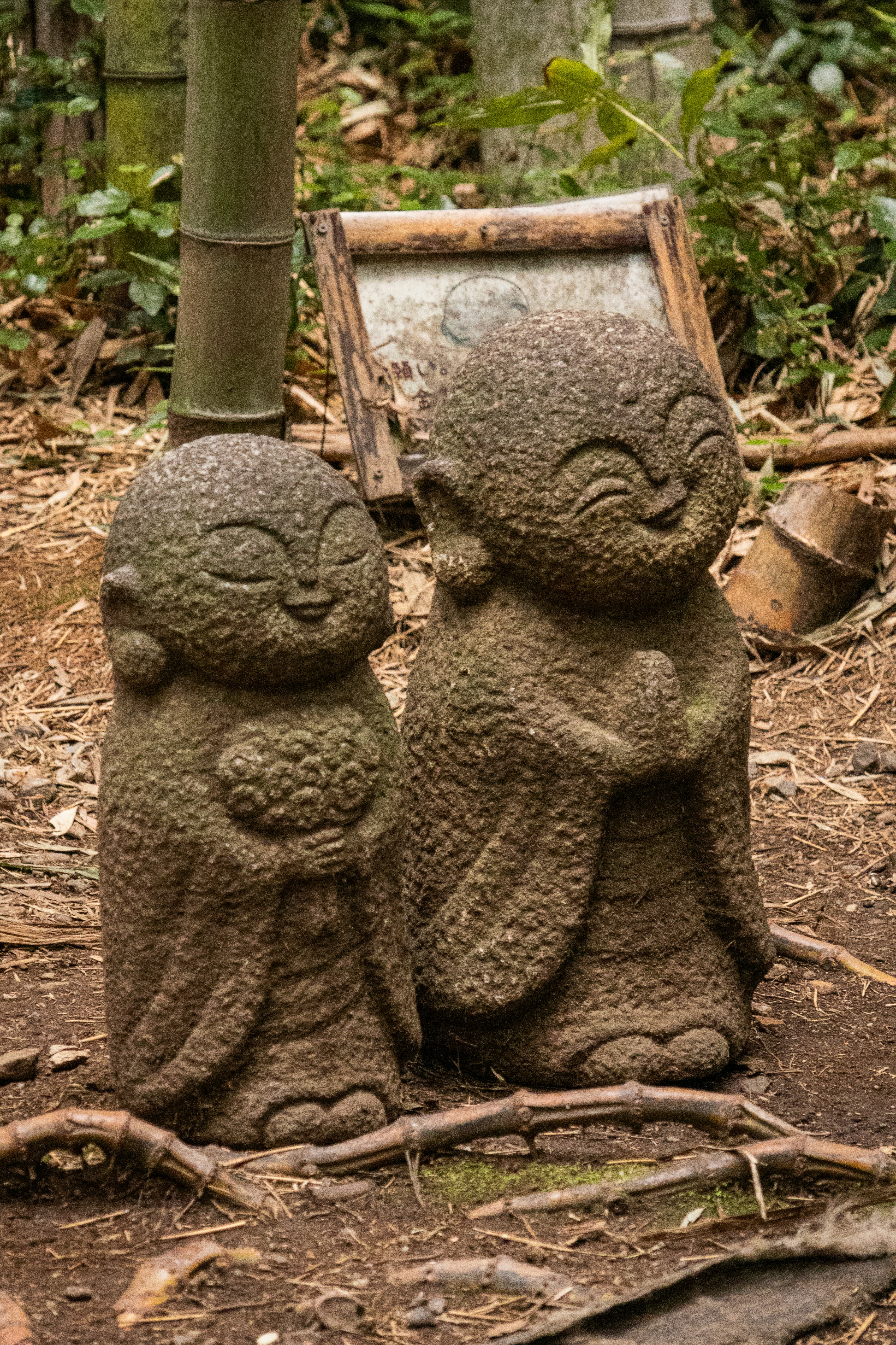 Smiling Buddhas in the Garden