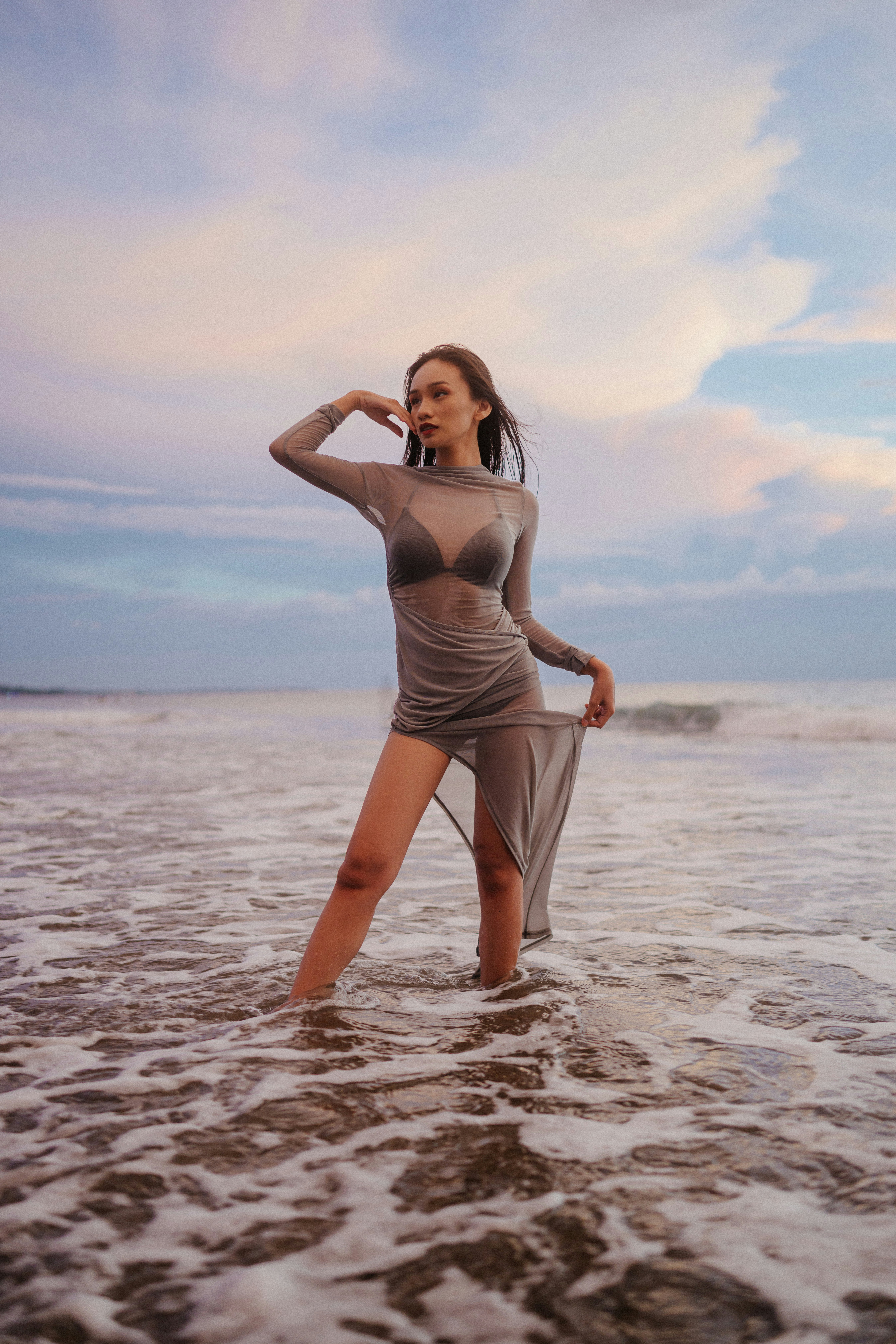 Shoreline Silhouette: Grace in the Tides