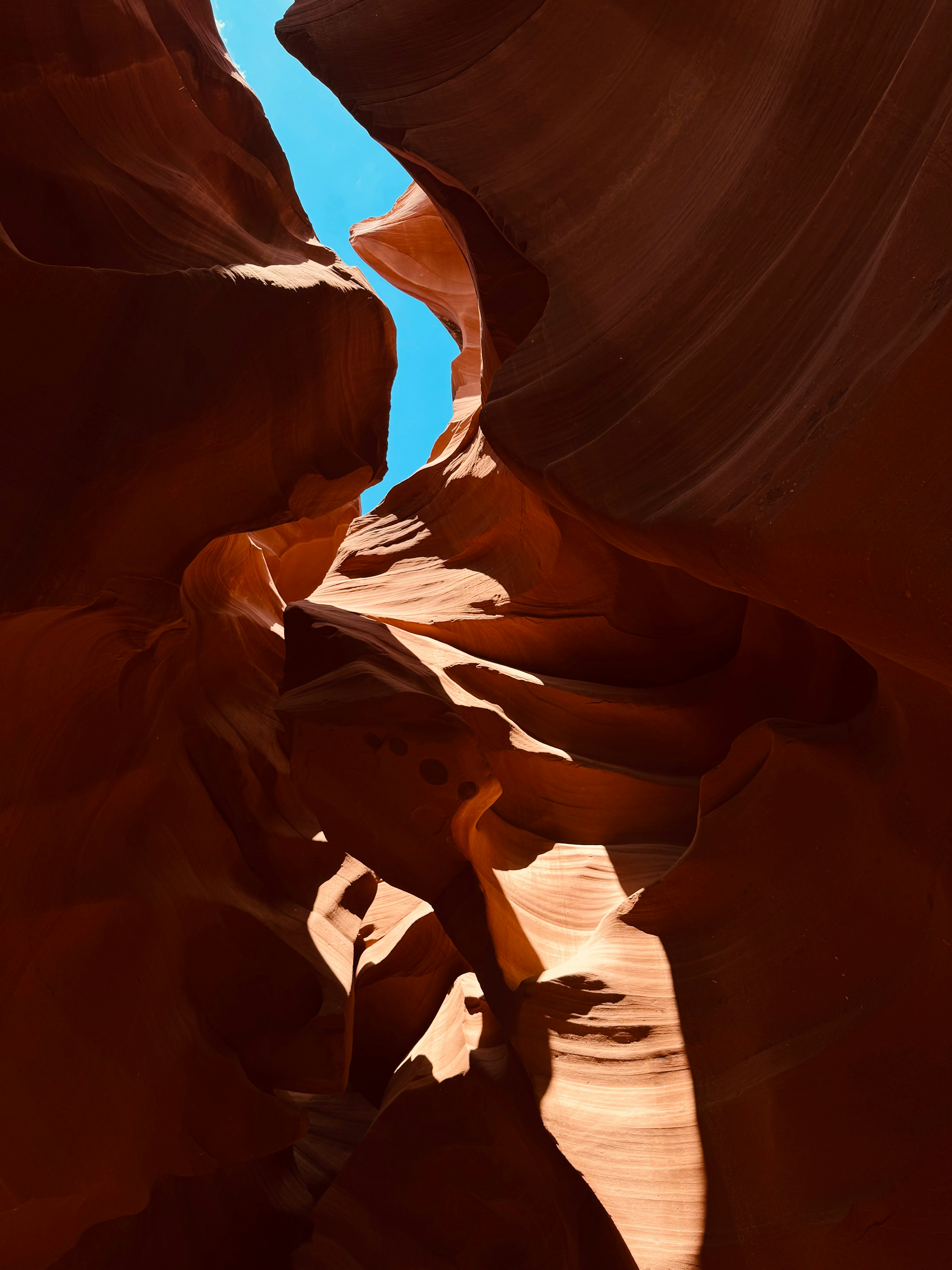 Azure Sky Framed by Canyon Carvings