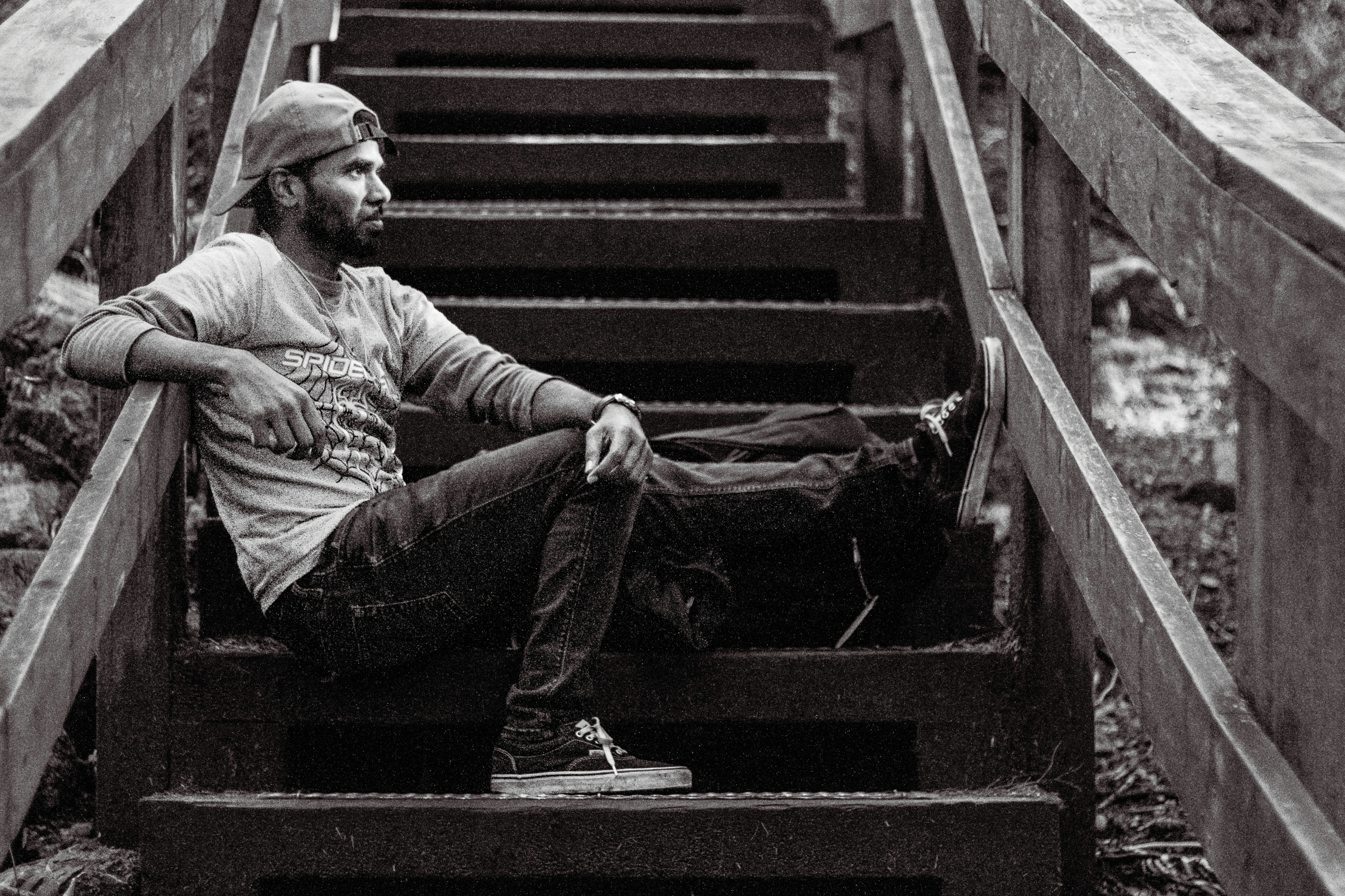 Solitary Moments on Weathered Steps