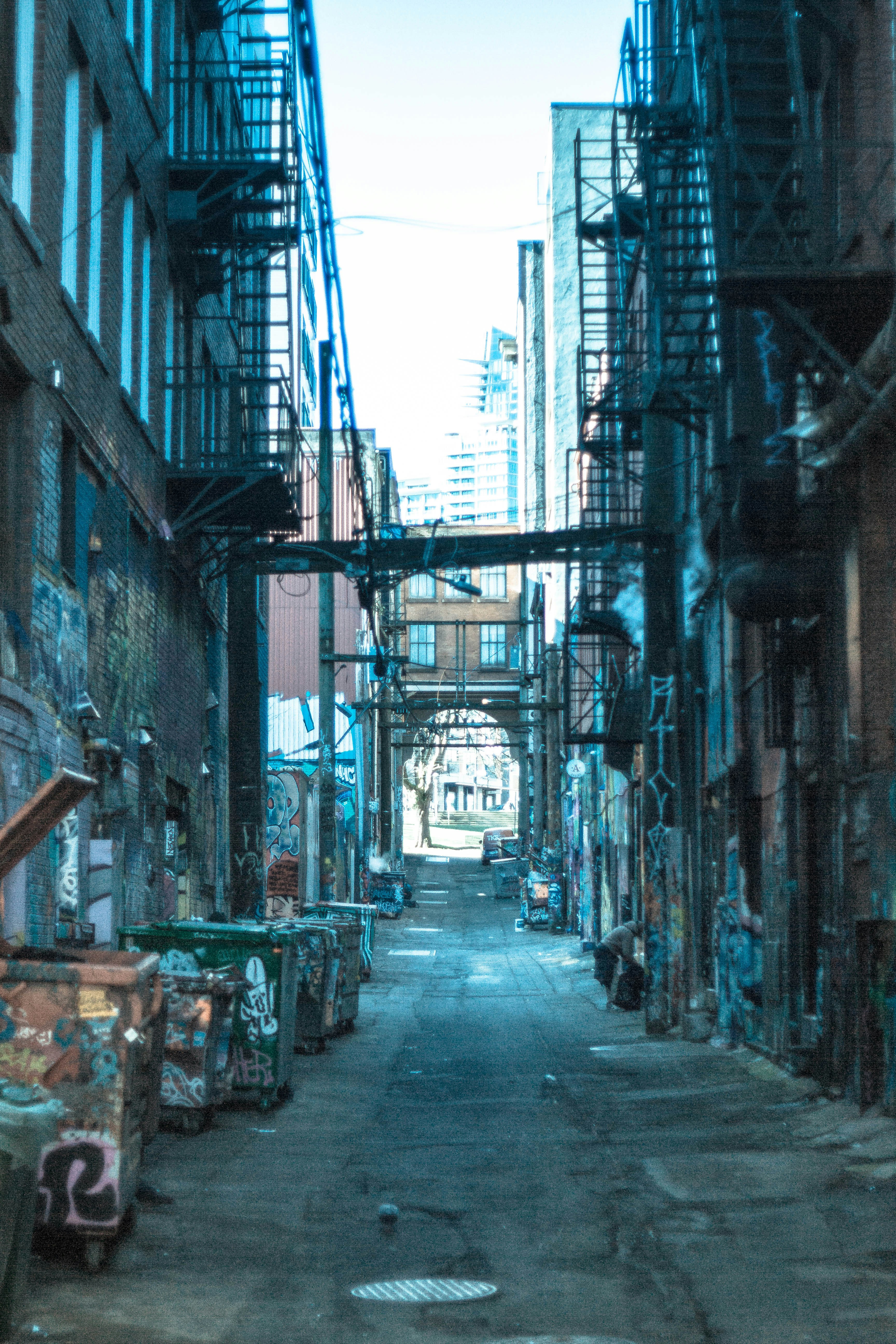 Urban Alleyway: Light at the End of the Corridor