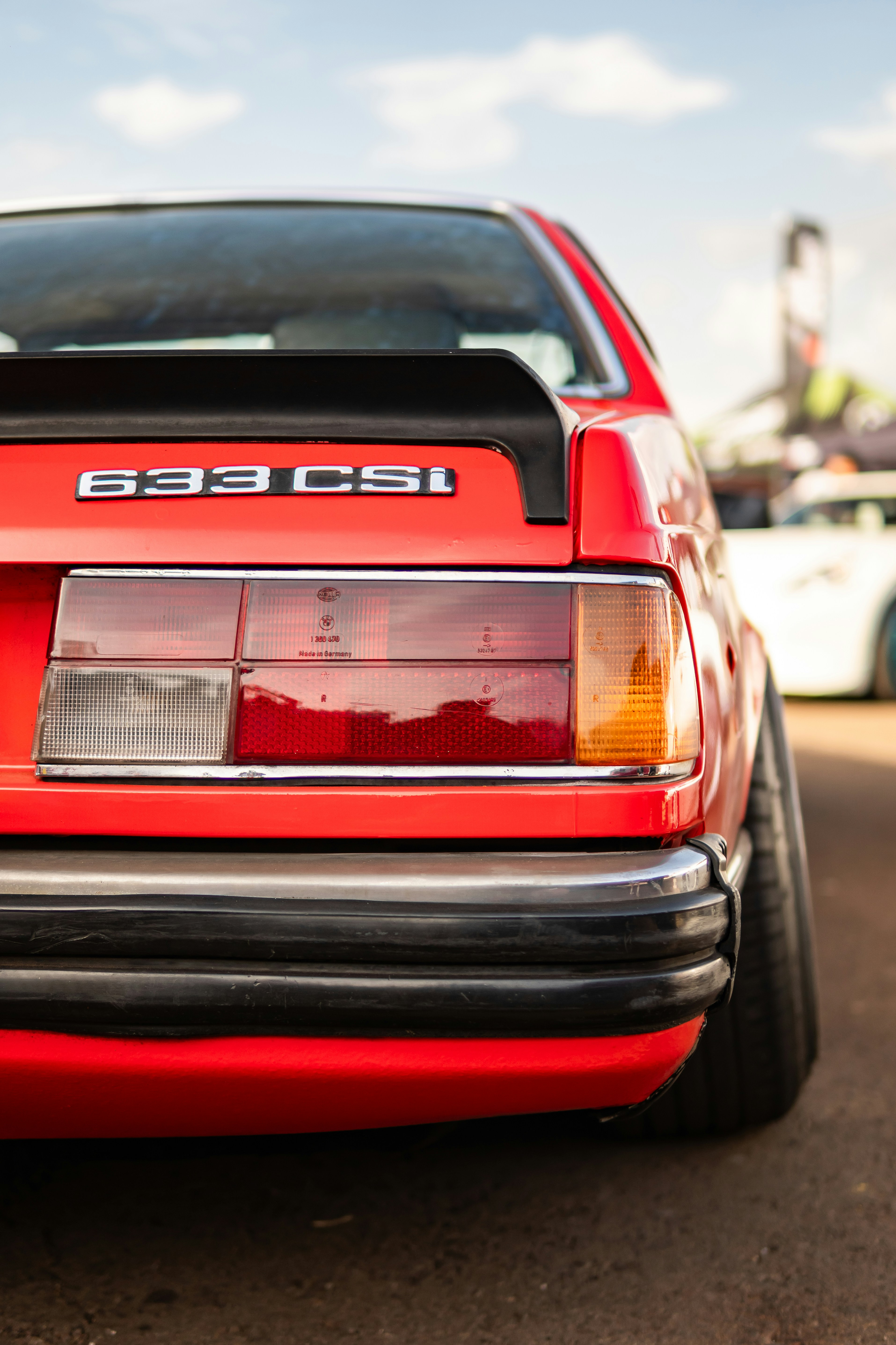 Red Jaguar of the Track: The Tailfin Statement