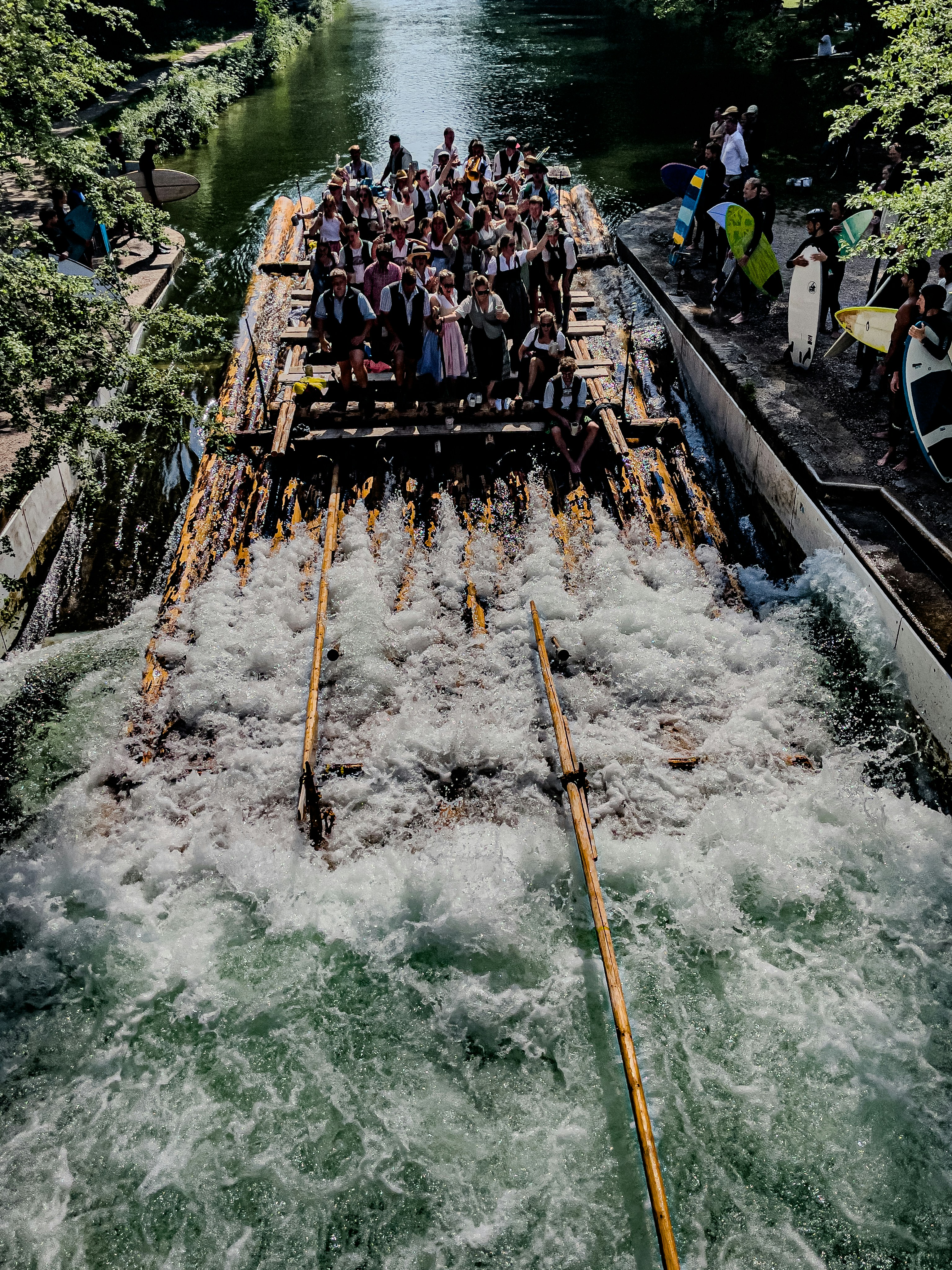 Thrumming Ride: A River Run of People and Waterfall