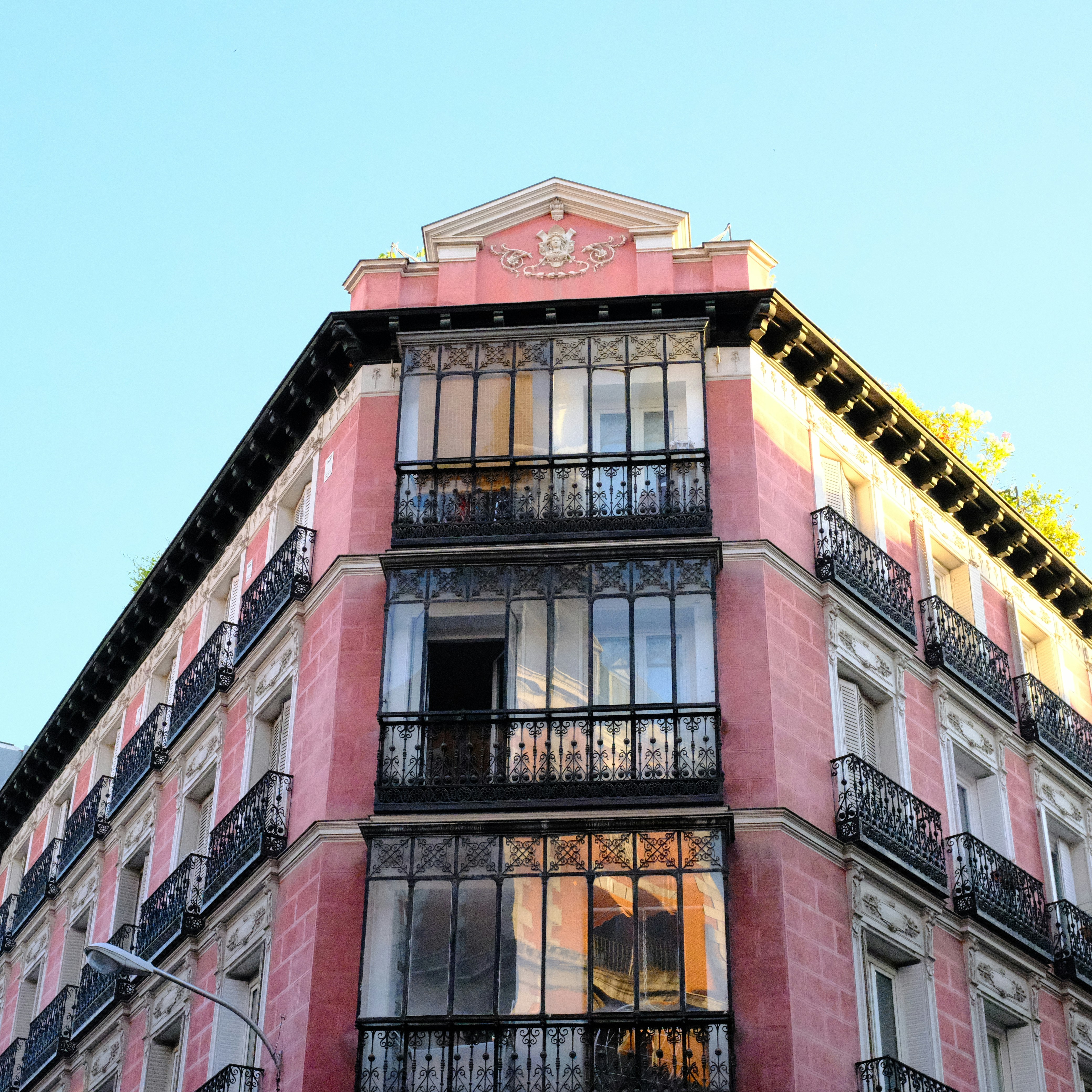 Pink Facade in Focus: An Urban Cornerled Revival