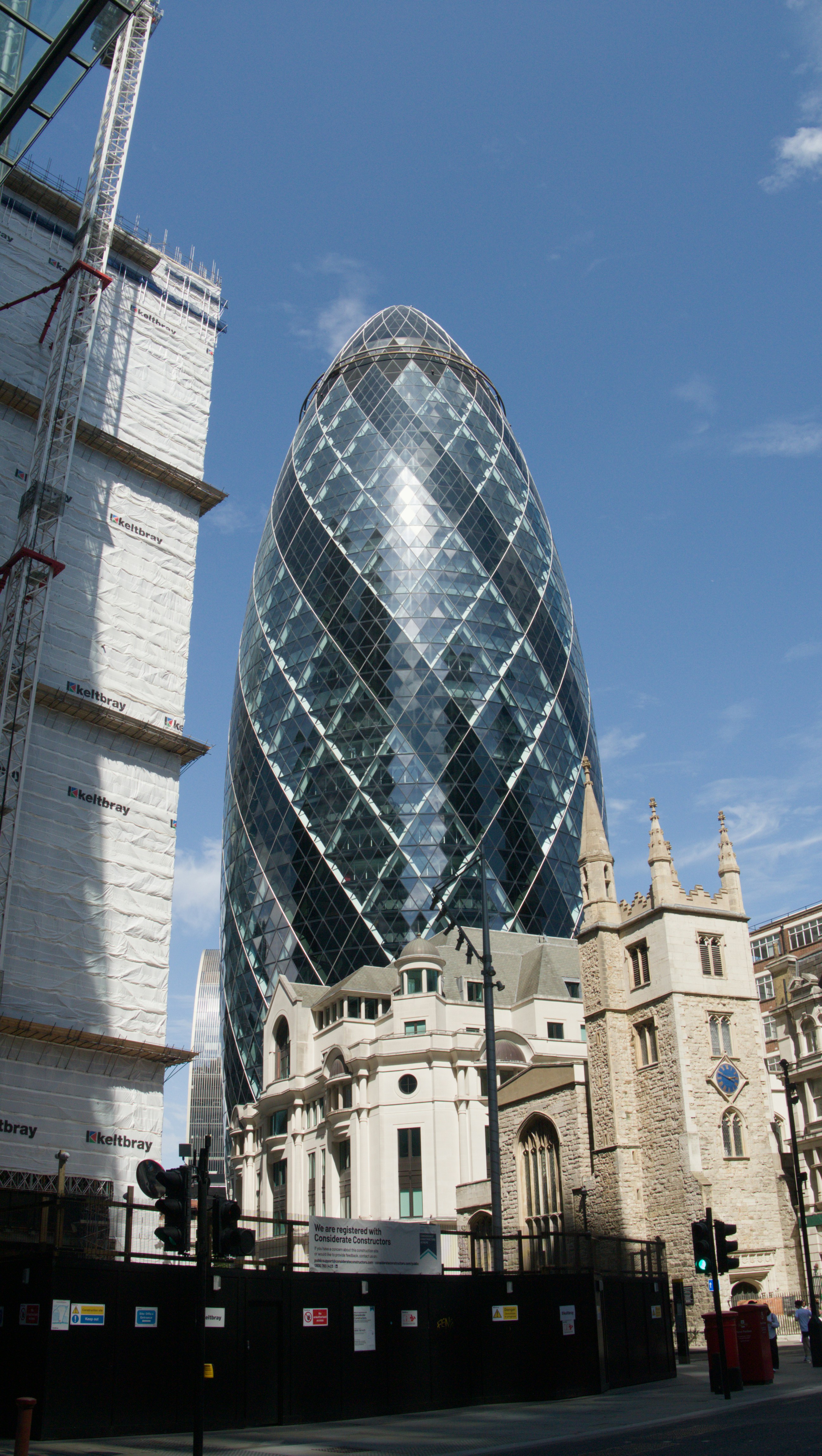 The Gherkin Rising: Glass Facades and Historic Streets