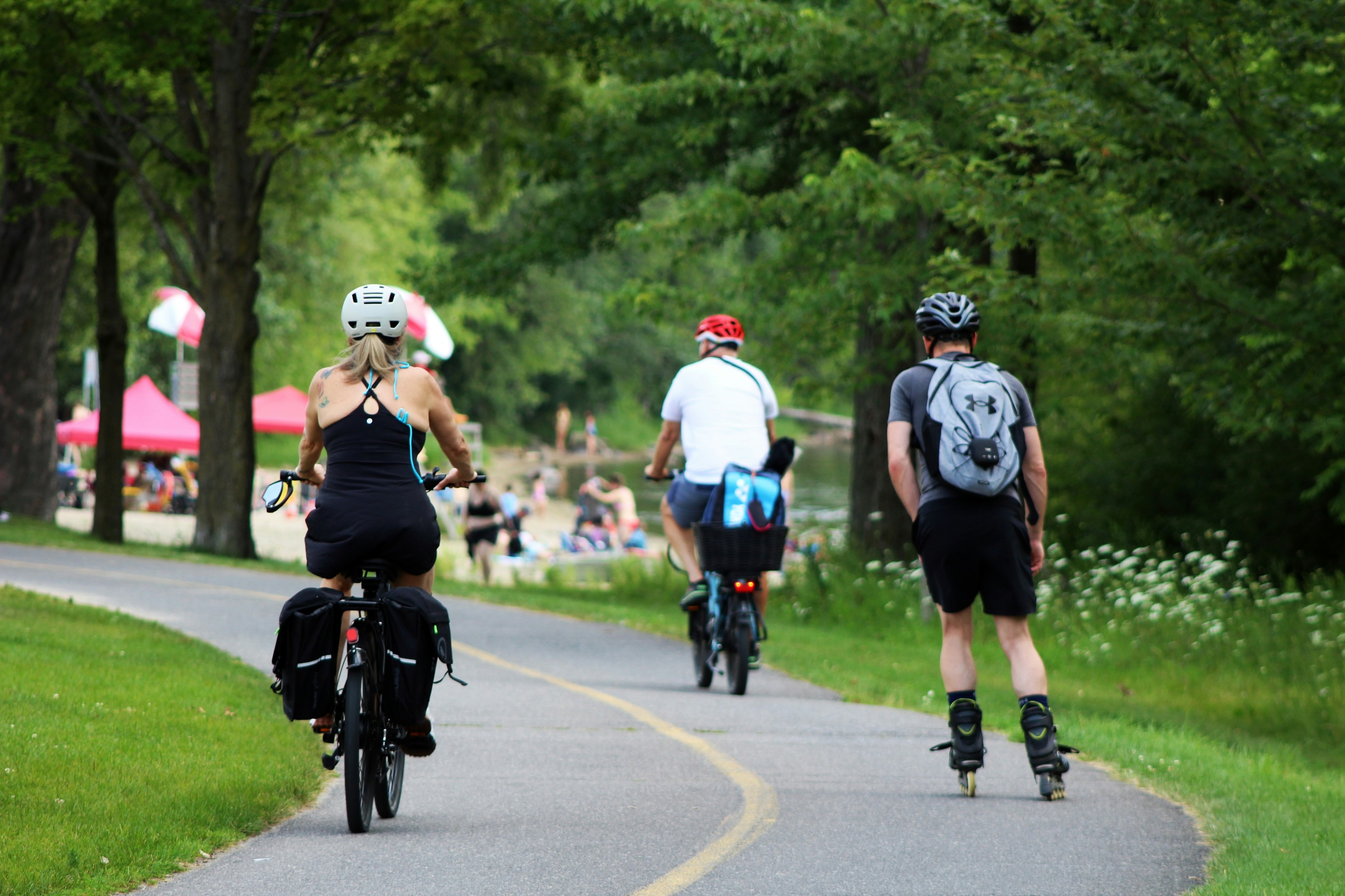Pedal Pushers on a Green Corridor