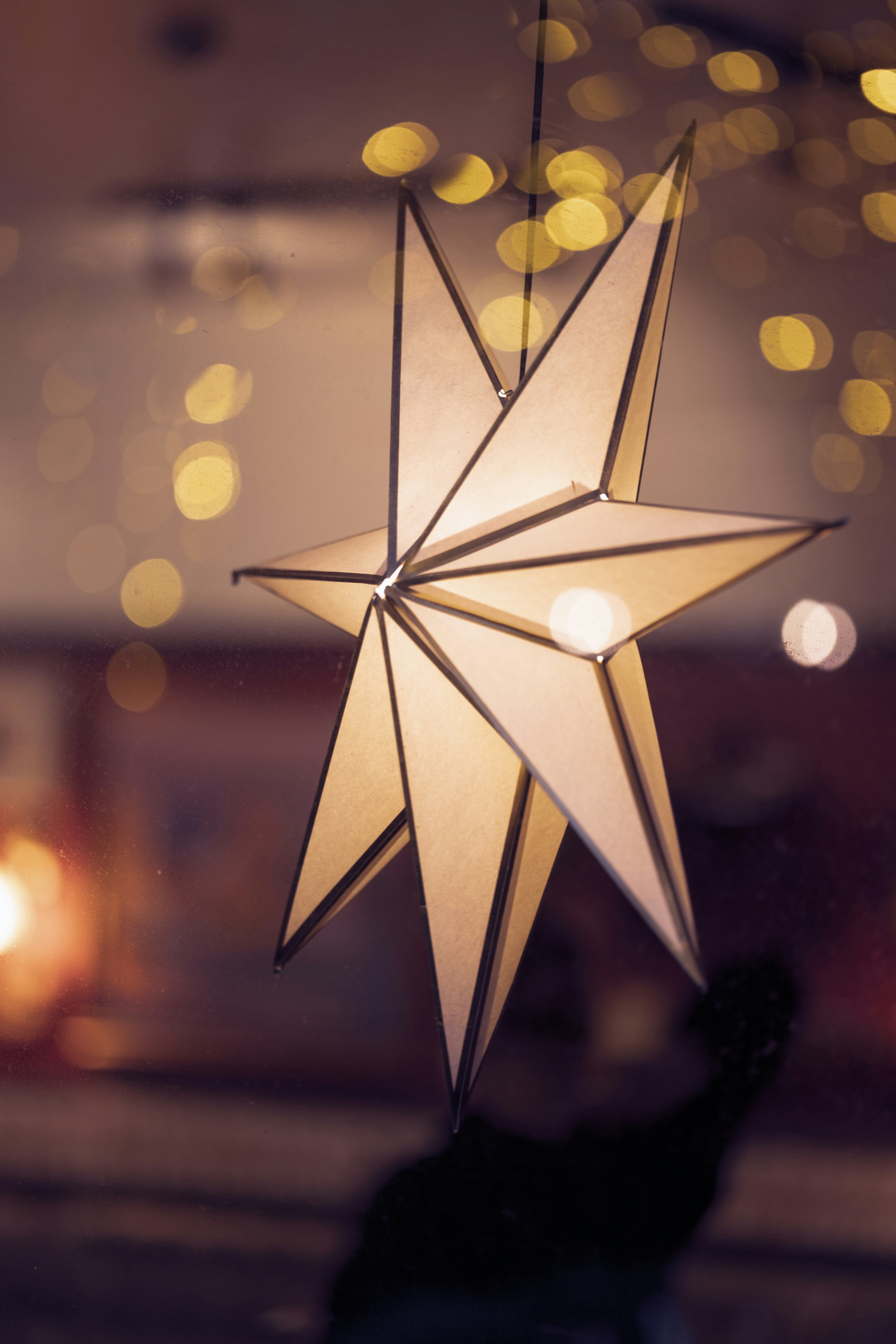 Luminescent Star Ornament Draped in Evening Glow